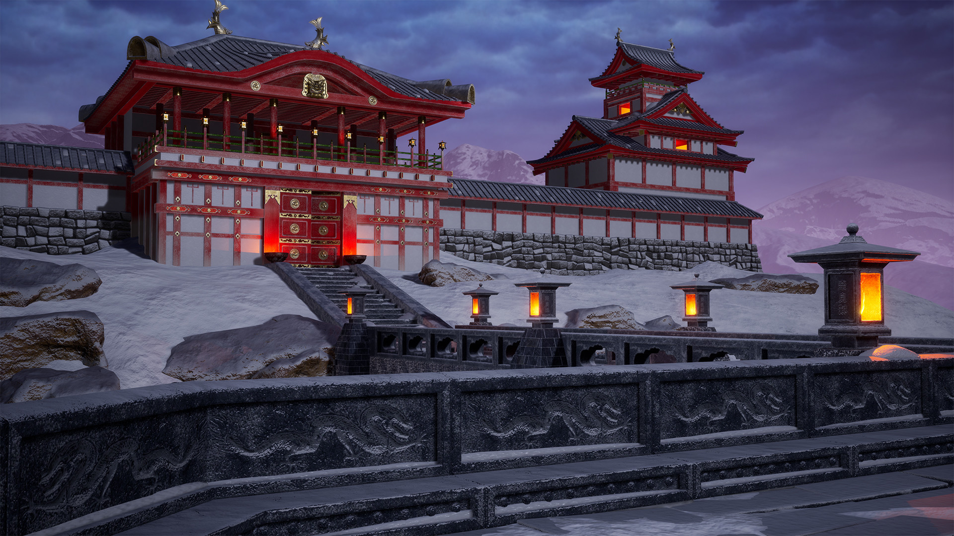 ArtStation - Feudal Japan Artstation Challenge - Nara Castle