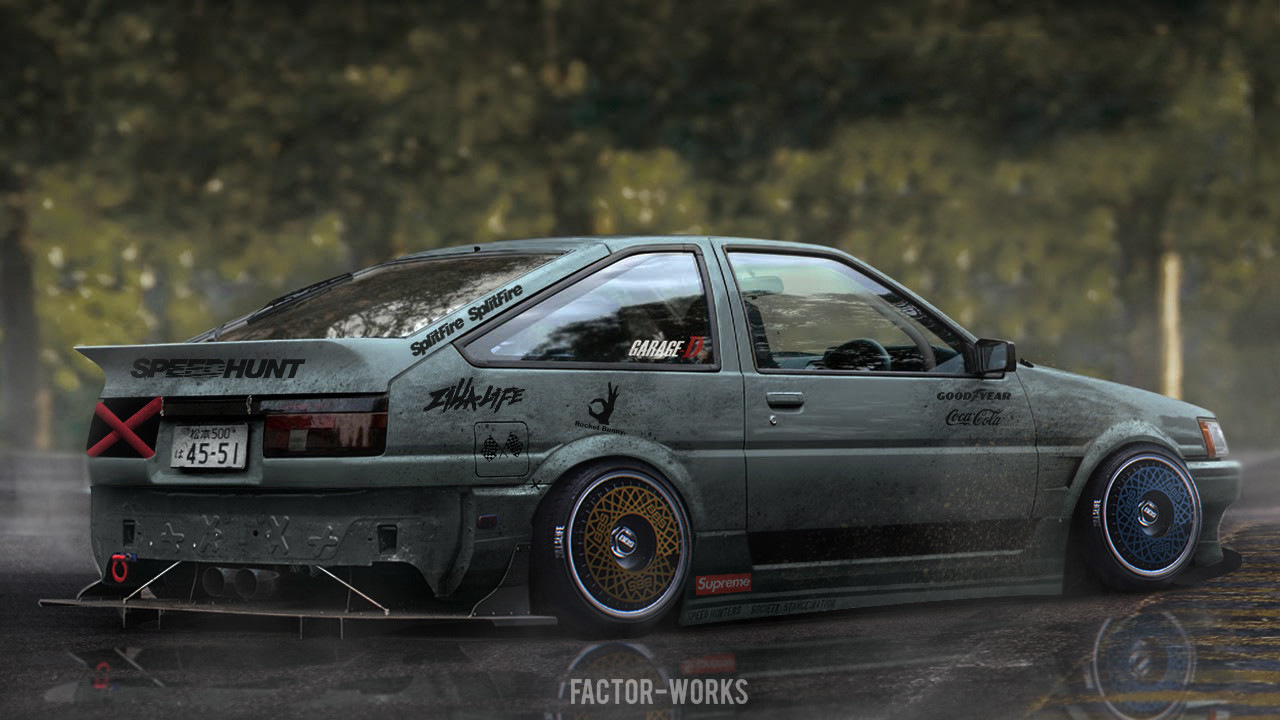 ArtStation - Toyota AE86