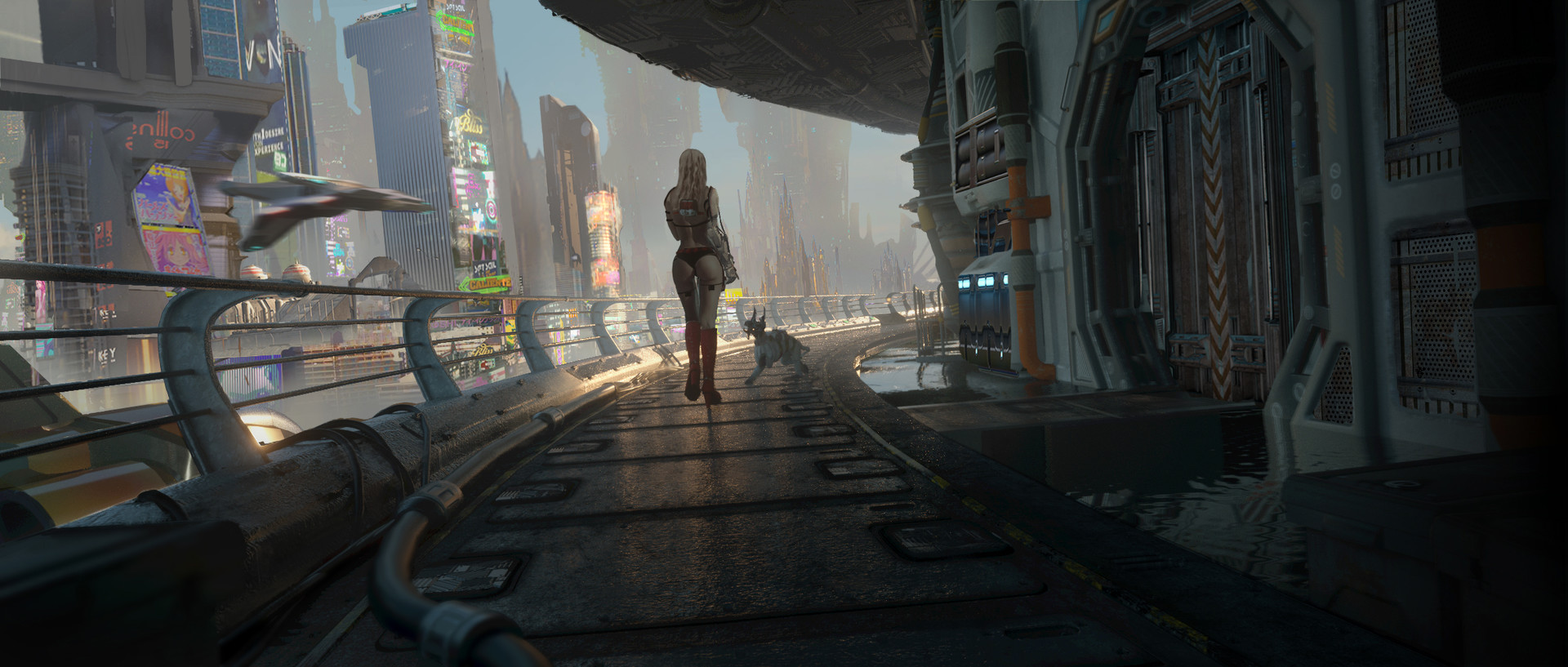 ArtStation - Cyberbunk city