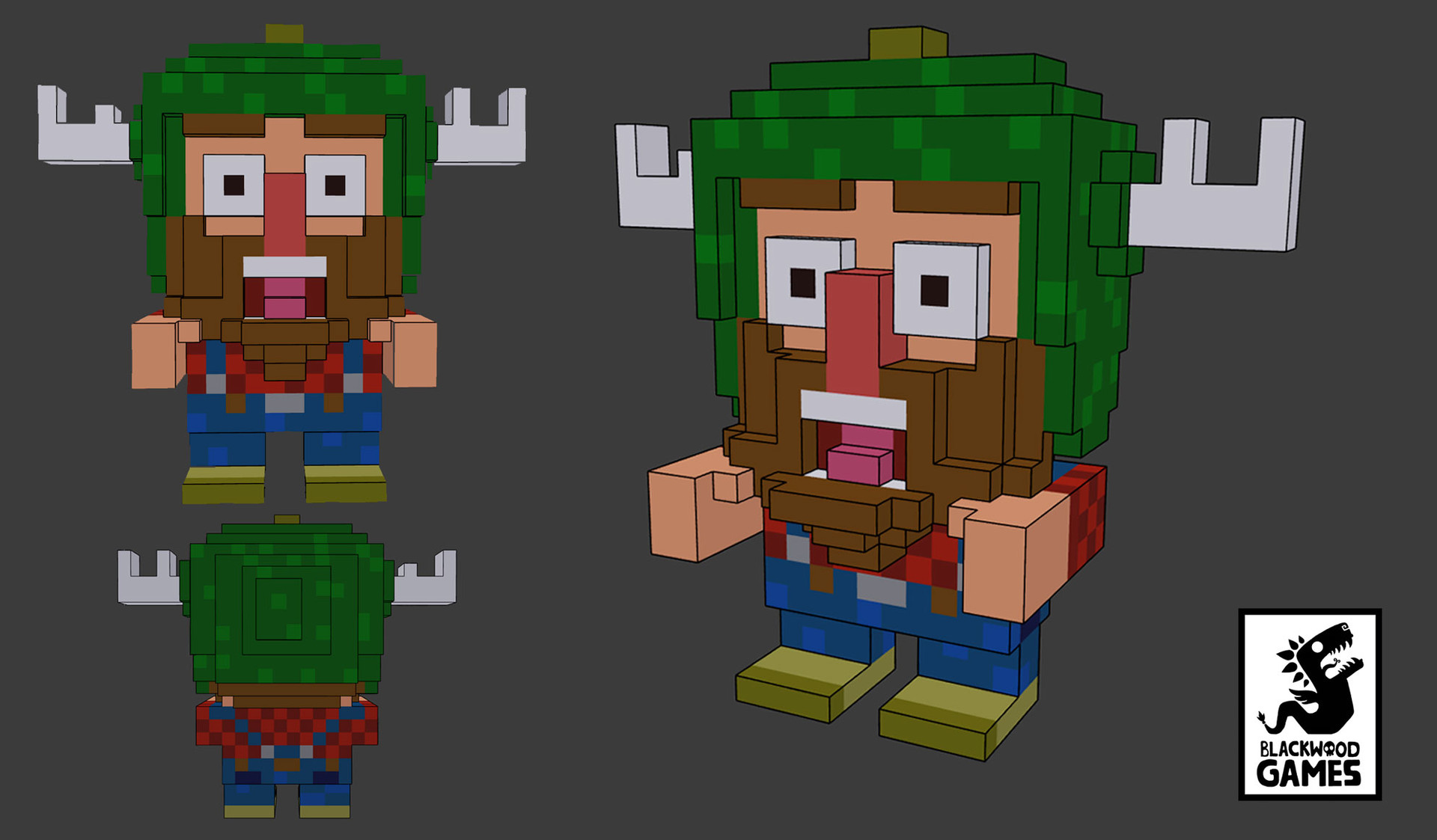 lumberjack pixel art