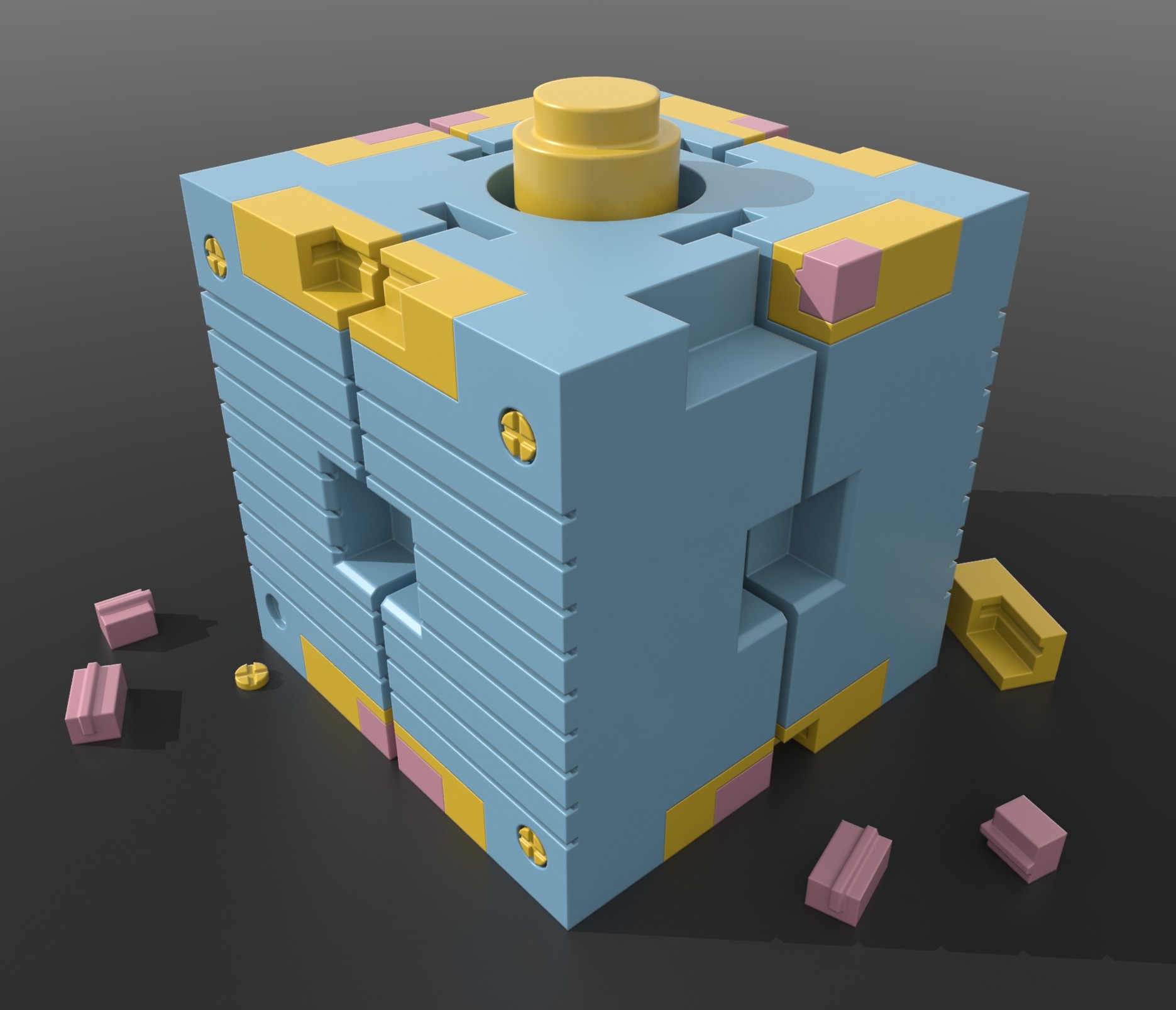 ArtStation - modo Procedural Box Cutting Exercise.