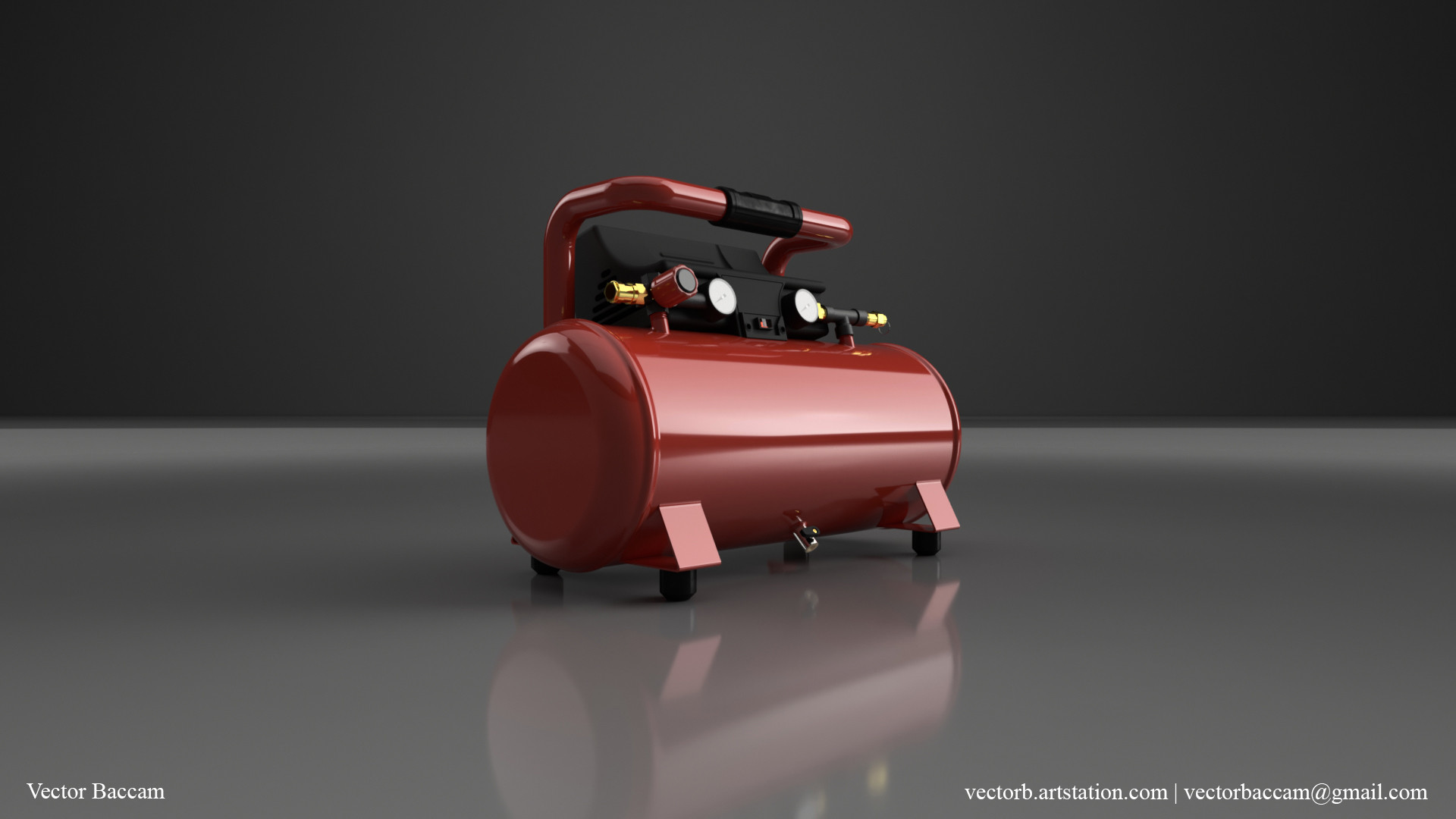ArtStation - 2 gallon 120 PSI Air Compressor