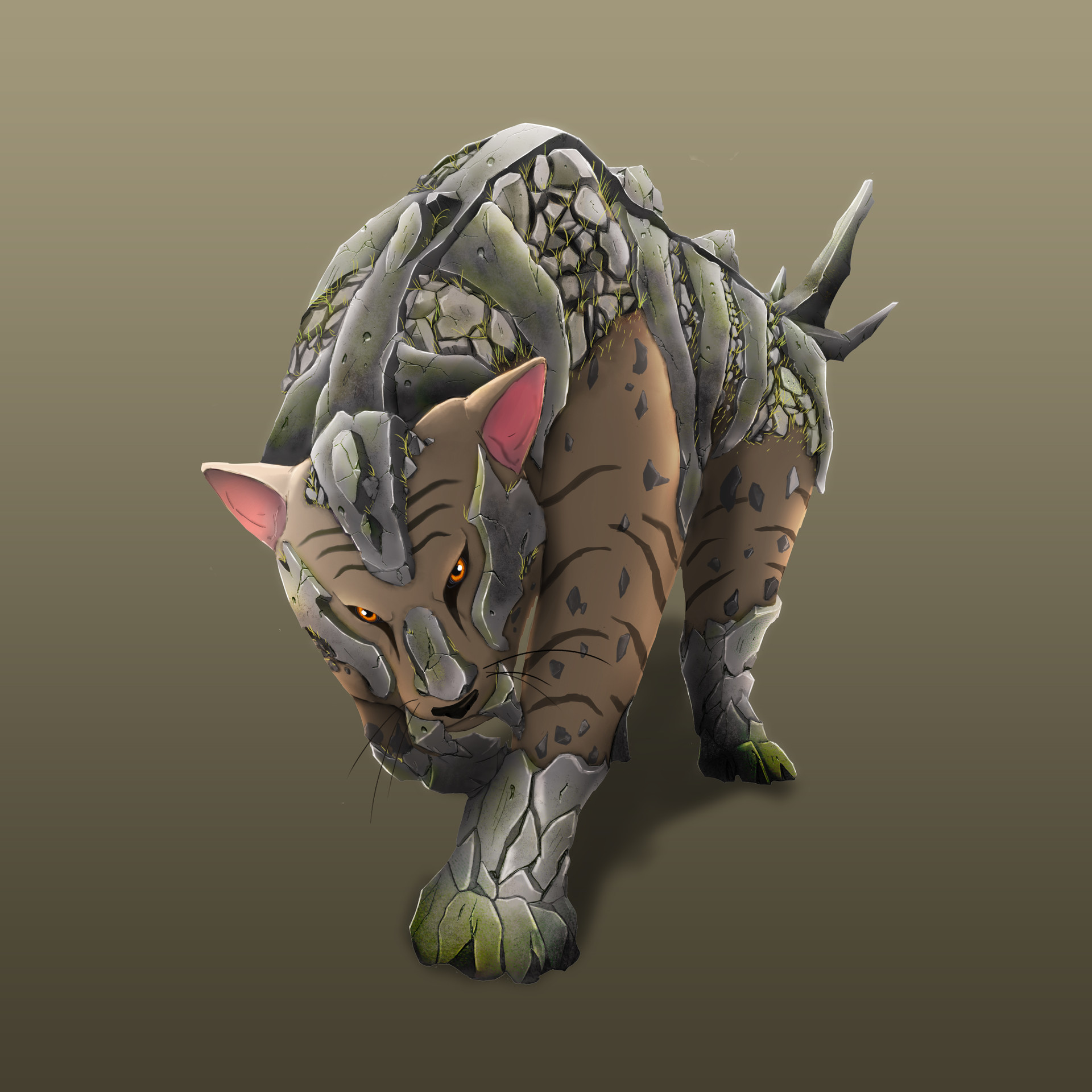 ArtStation - Stone Tiger
