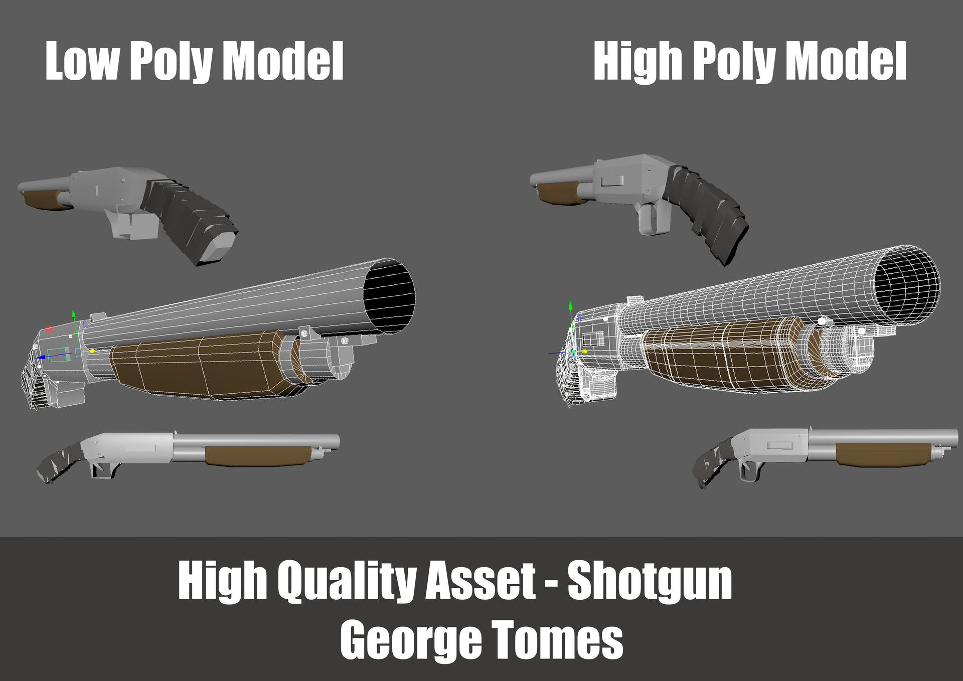 ArtStation - 3D Model - Shotgun