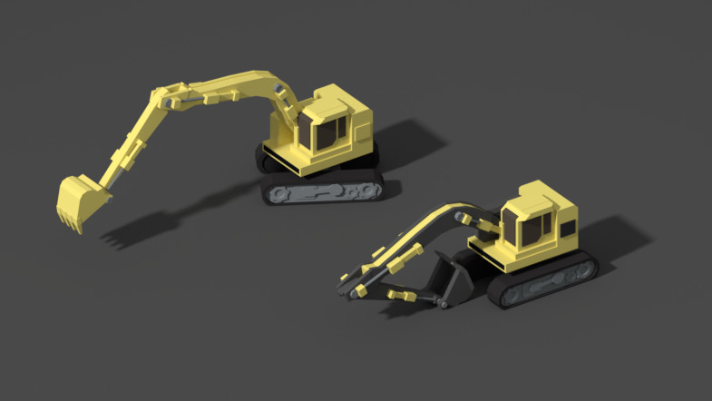A 3D - Low Poly Mining