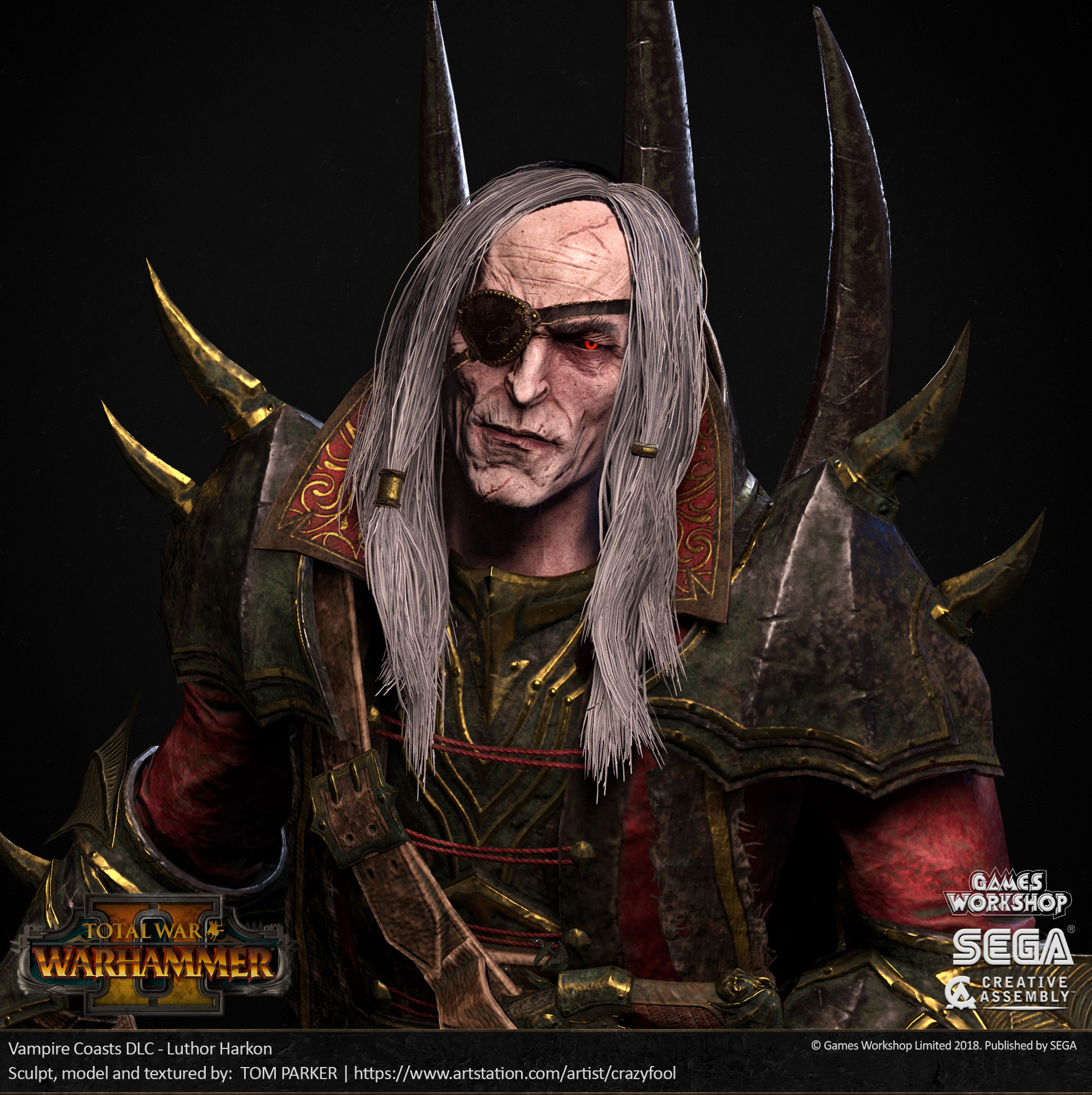 ArtStation - Vampire Coast Luthor Harkon