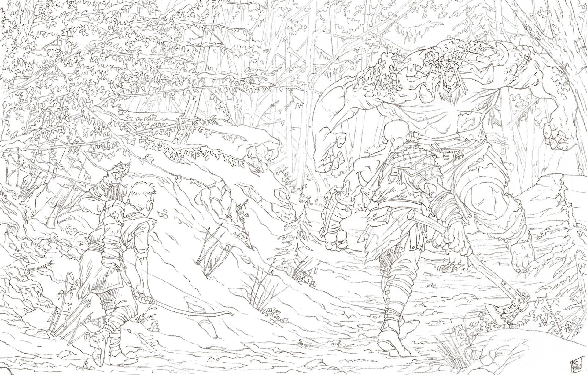 ArtStation - God Of War Tribute, JC Kobal