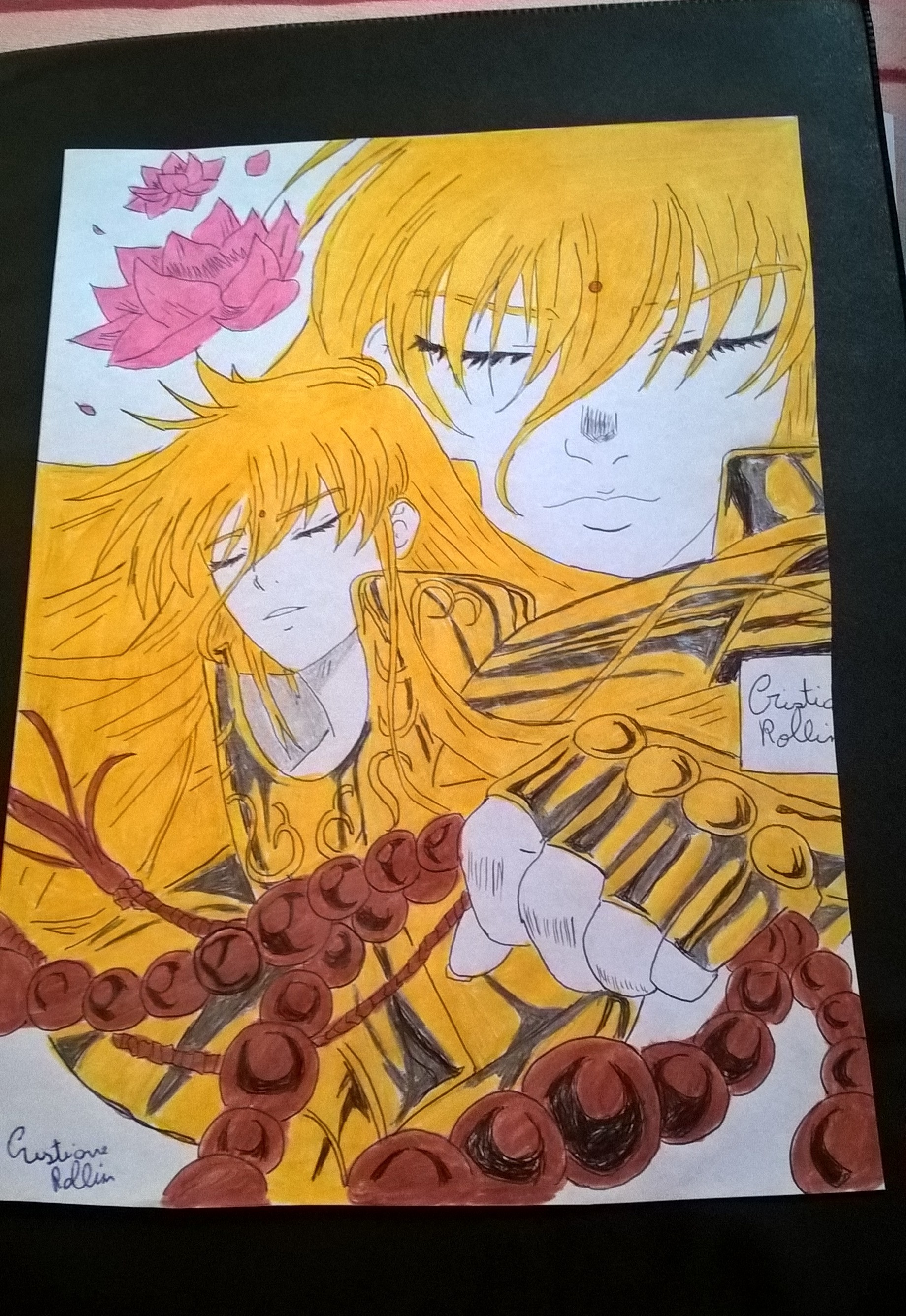 ArtStation - drawing of the golden knight virgin shaka.