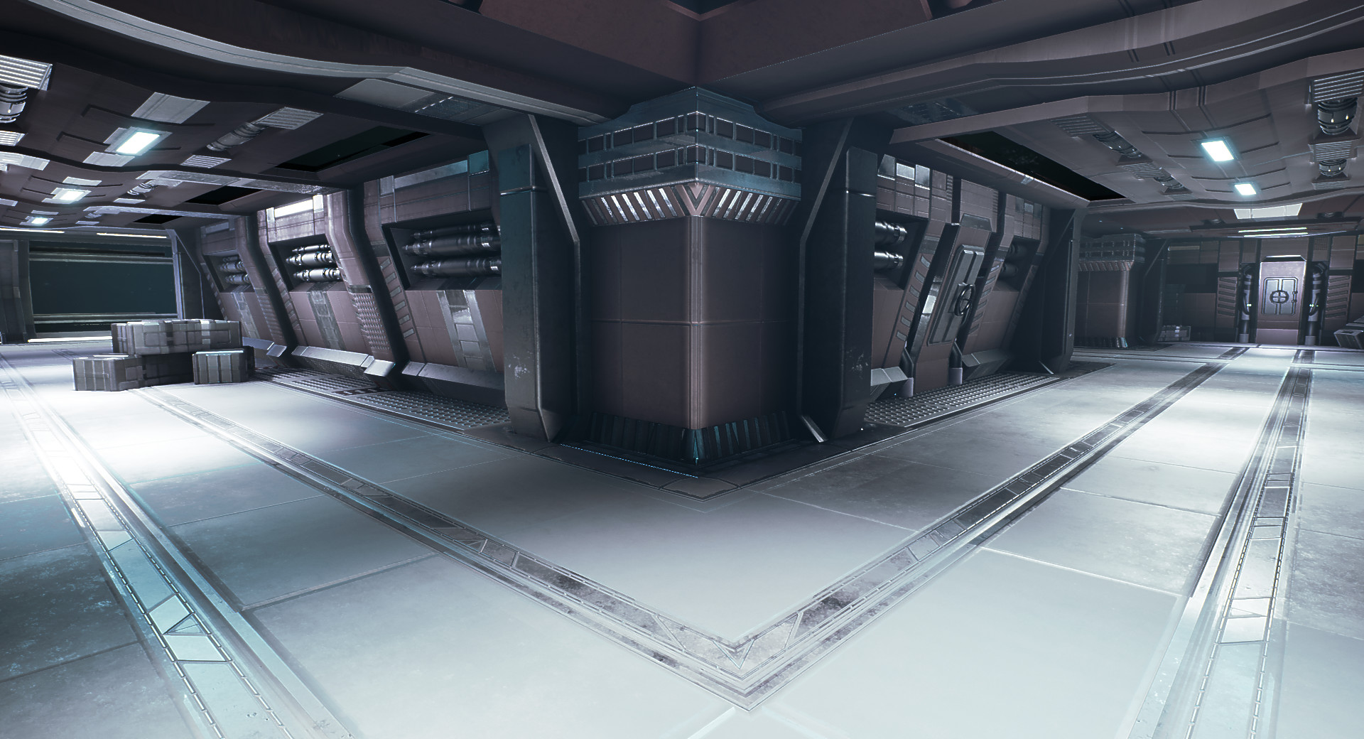 Lewis Seed - Mass Effect Sci-fi Hallway