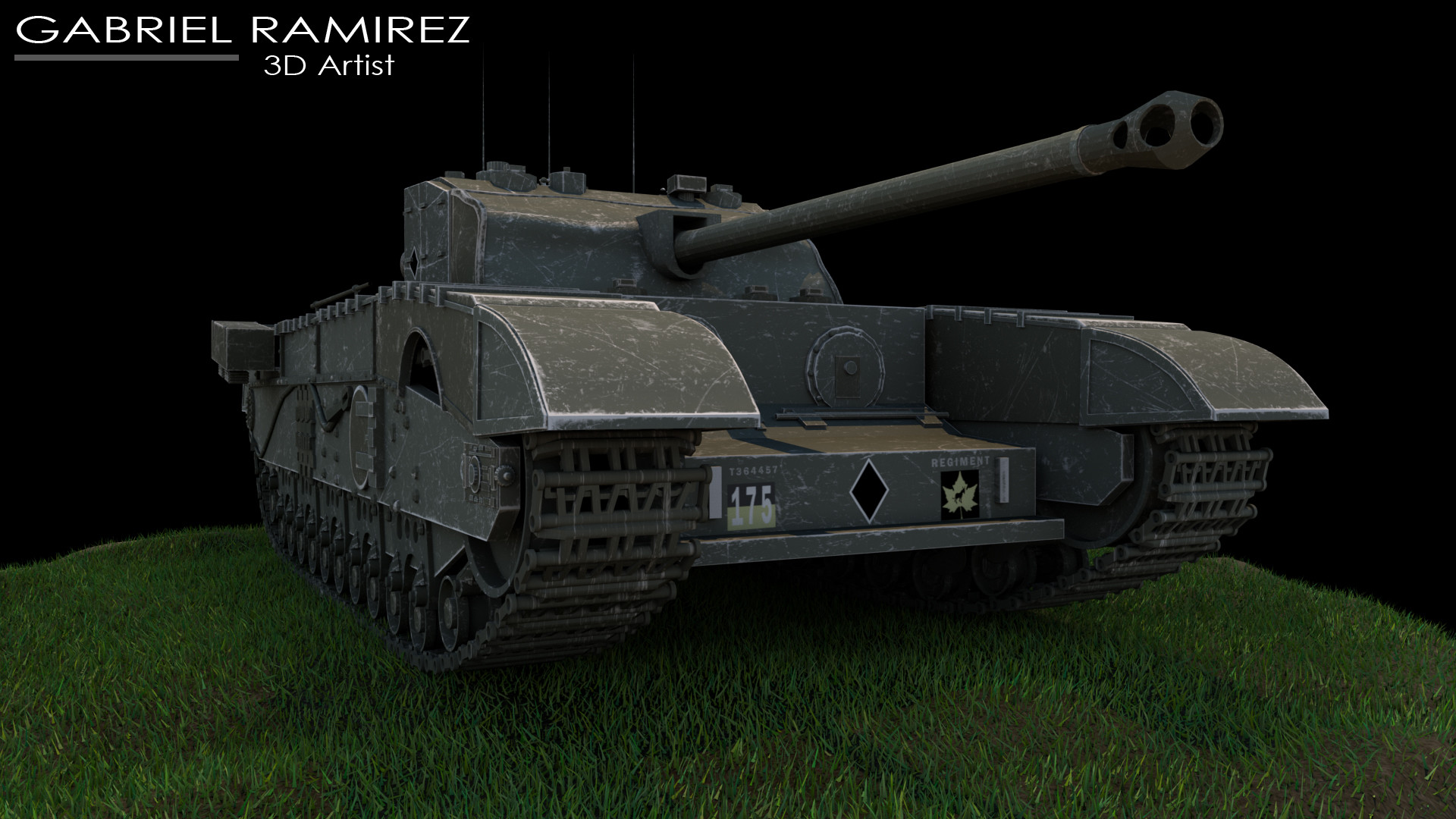 3D Modeler - Churchill Tank