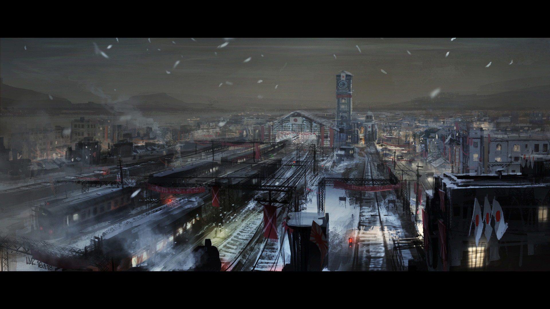 ArtStation - Nanjing railway station(1938)