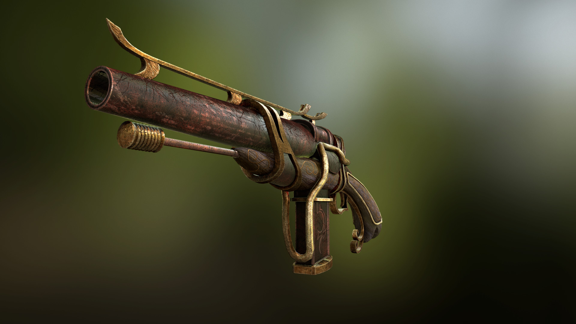 ArtStation - Steampunk Gun