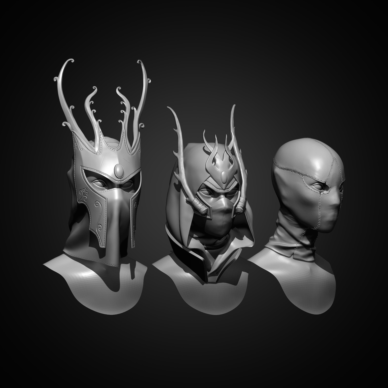 ArtStation - Vermintide Elf Helmets - 2015