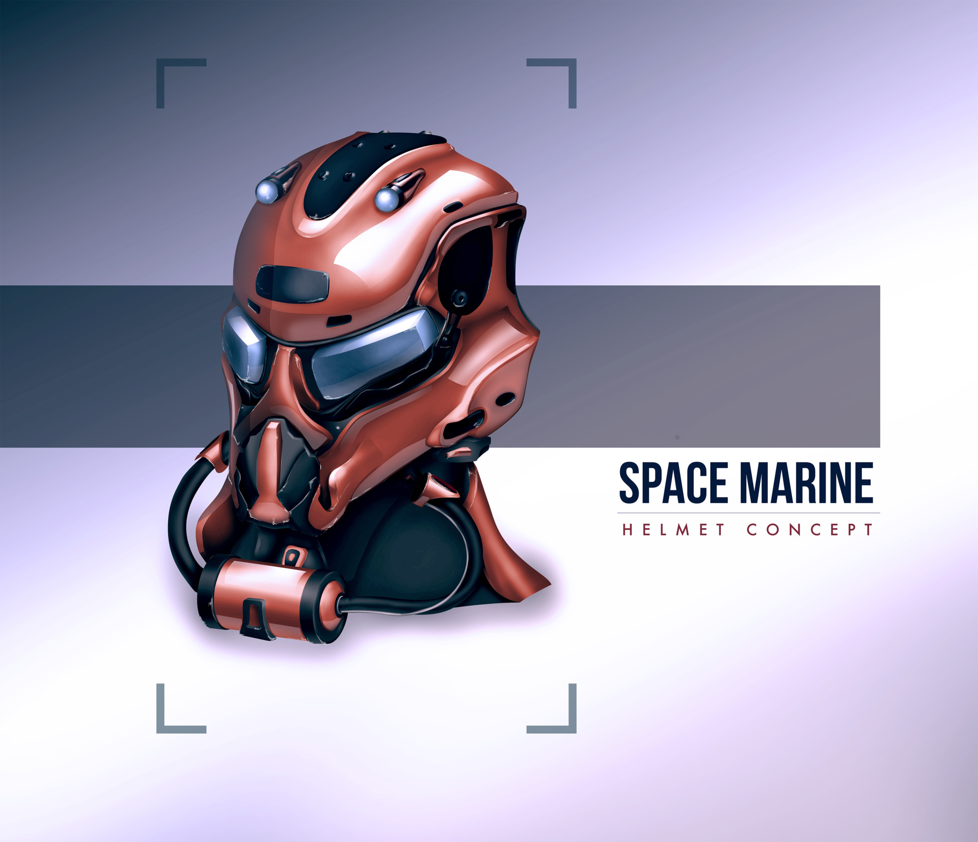 ArtStation - Space Marine - Helmet concept