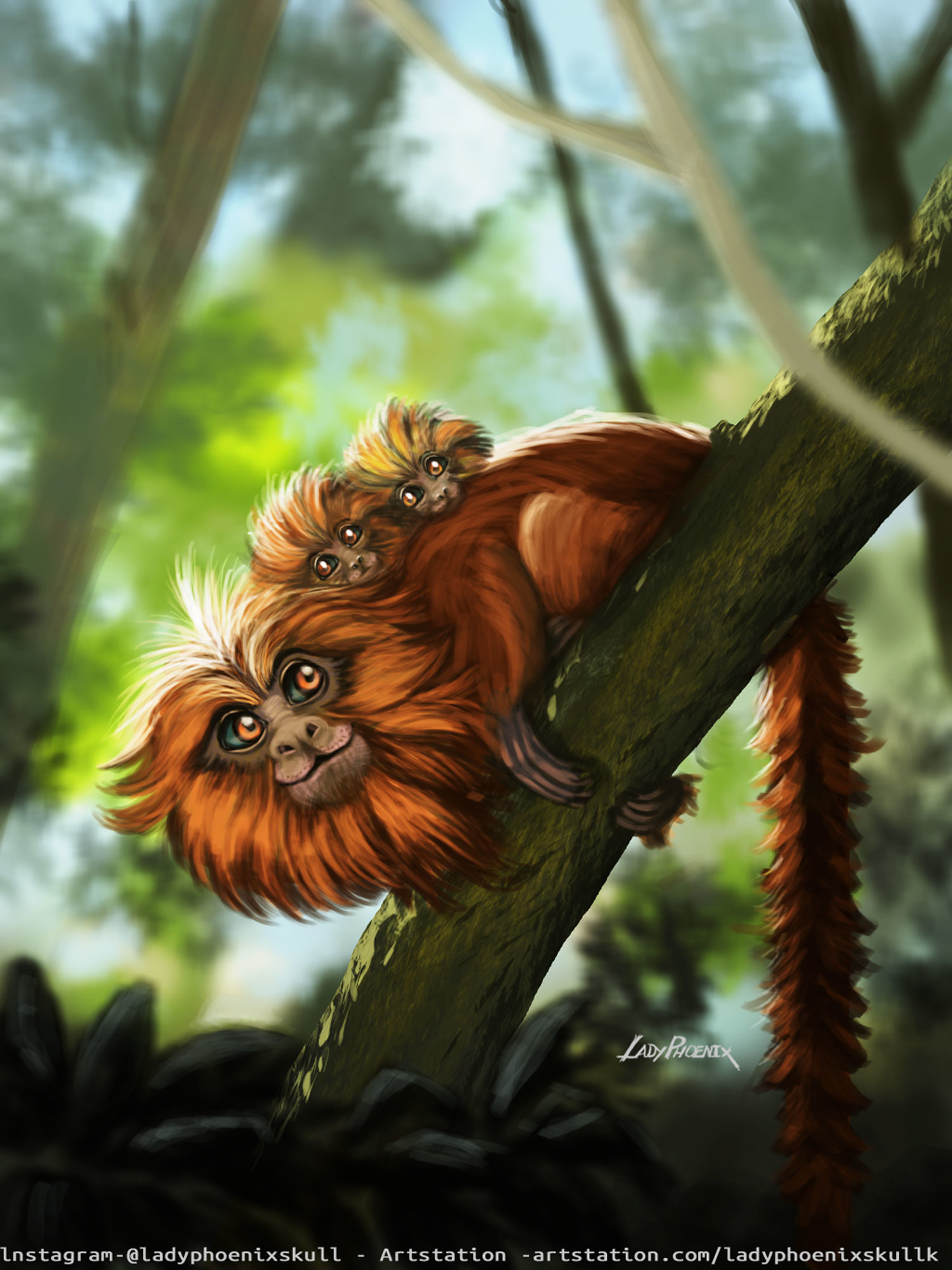 ArtStation - Golden Lion Tamarin