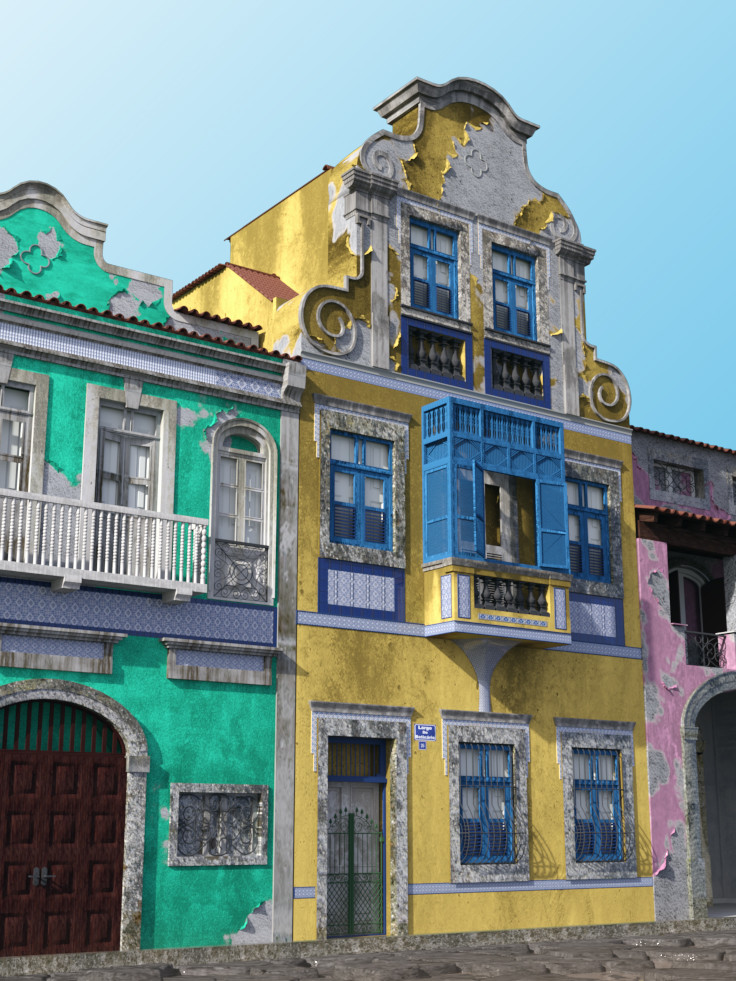 ArtStation - Colonial European Style Building Facade