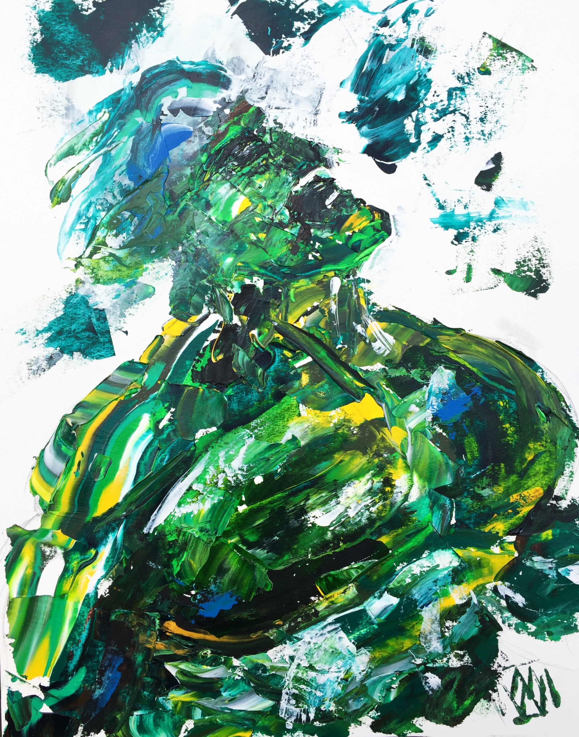 Mike Wehner - Abstract Pallet Knife Superhero Traditional Art Collection