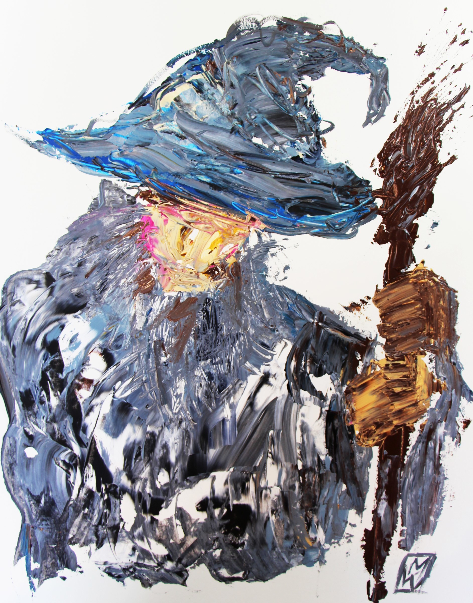 Mike Wehner - Abstract Pallet Knife Superhero Traditional Art Collection