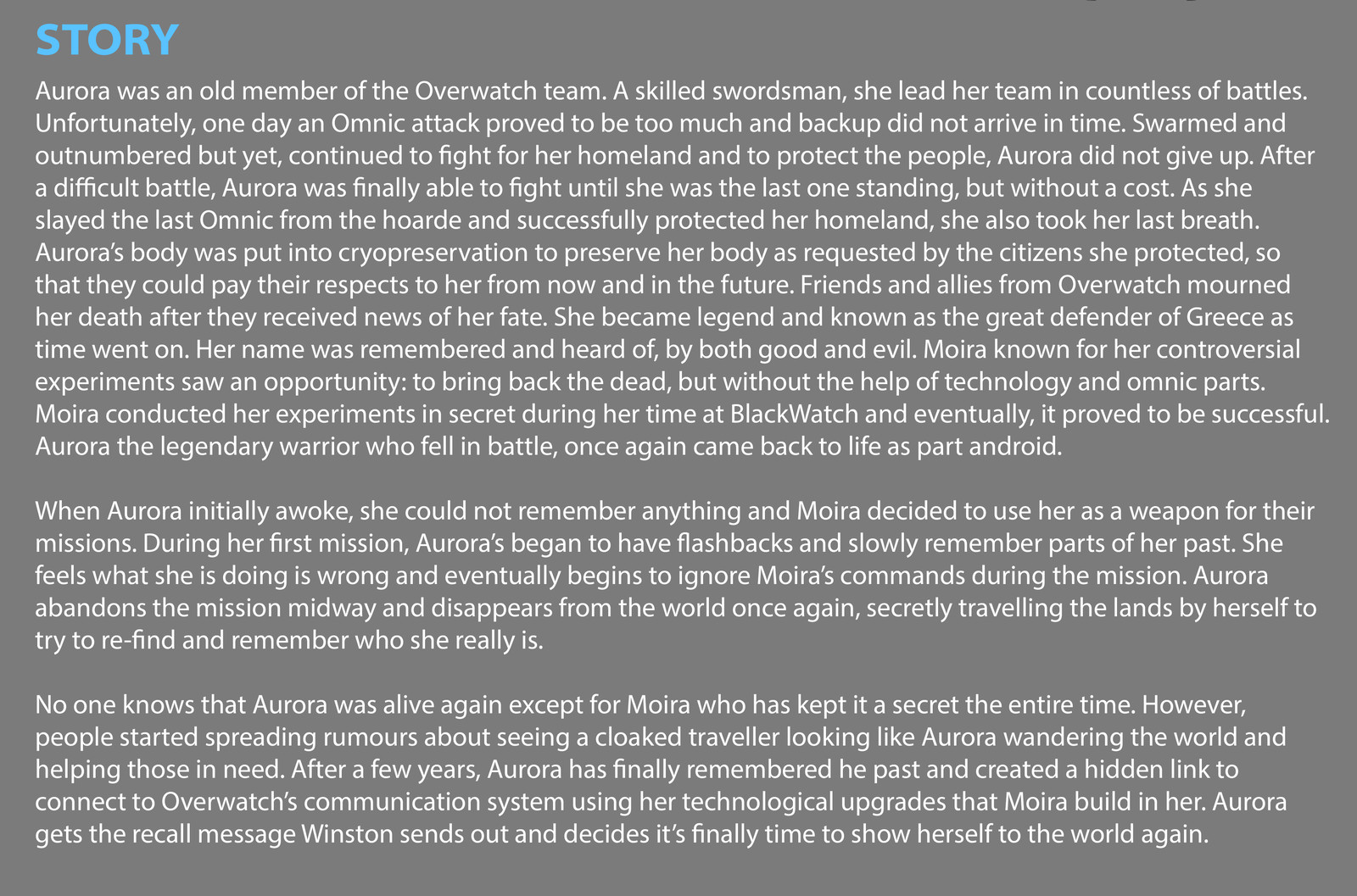 Kimi Yip - Overwatch Character Concept - Aurora