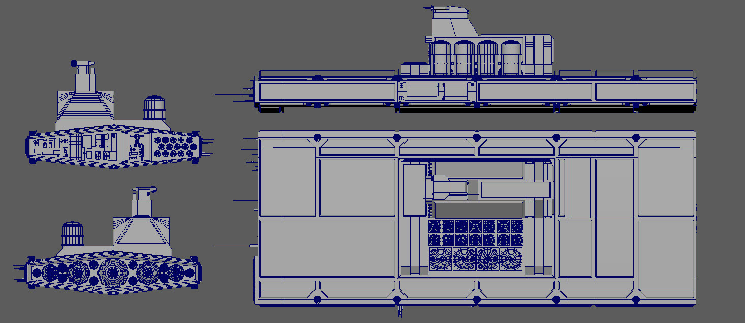 John Cavalieri - Capital Ship Mnemosyne Low Poly