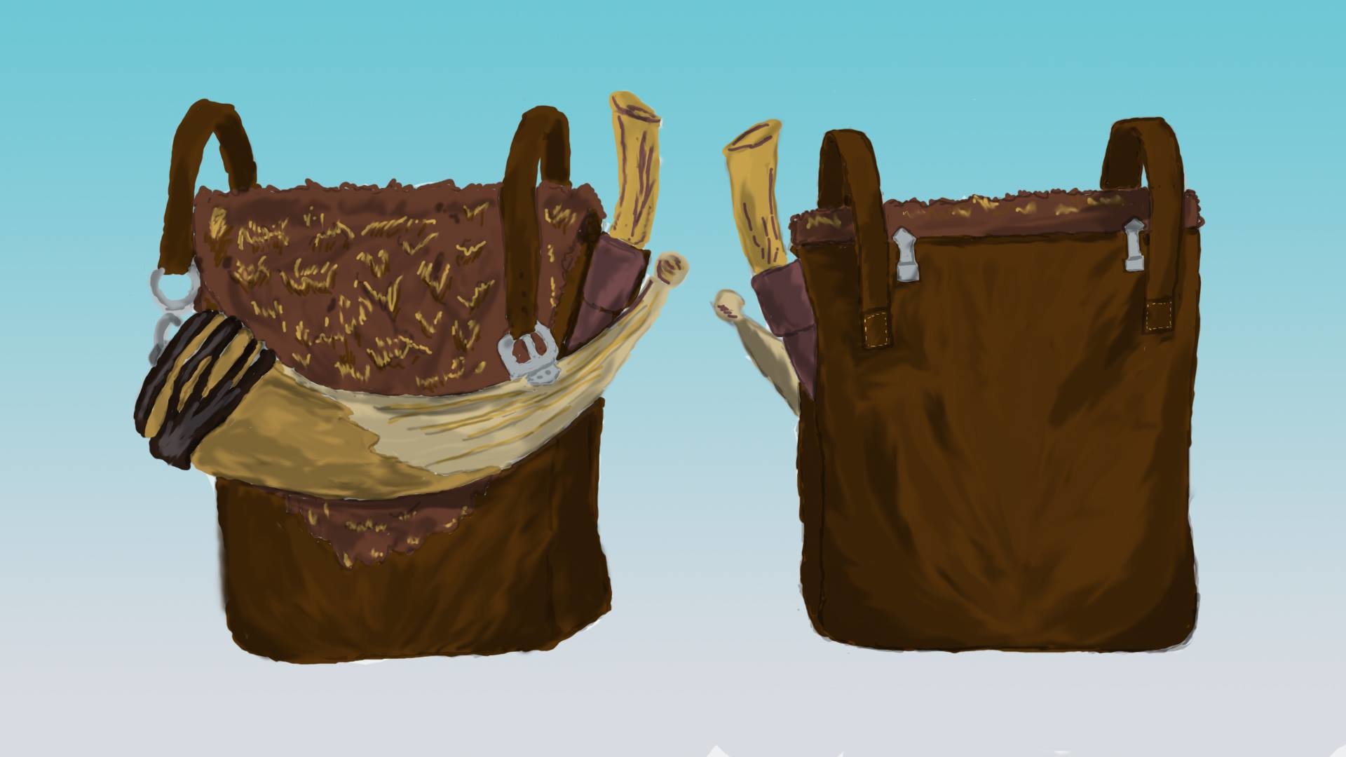 ArtStation - Inuit bag - prop concept