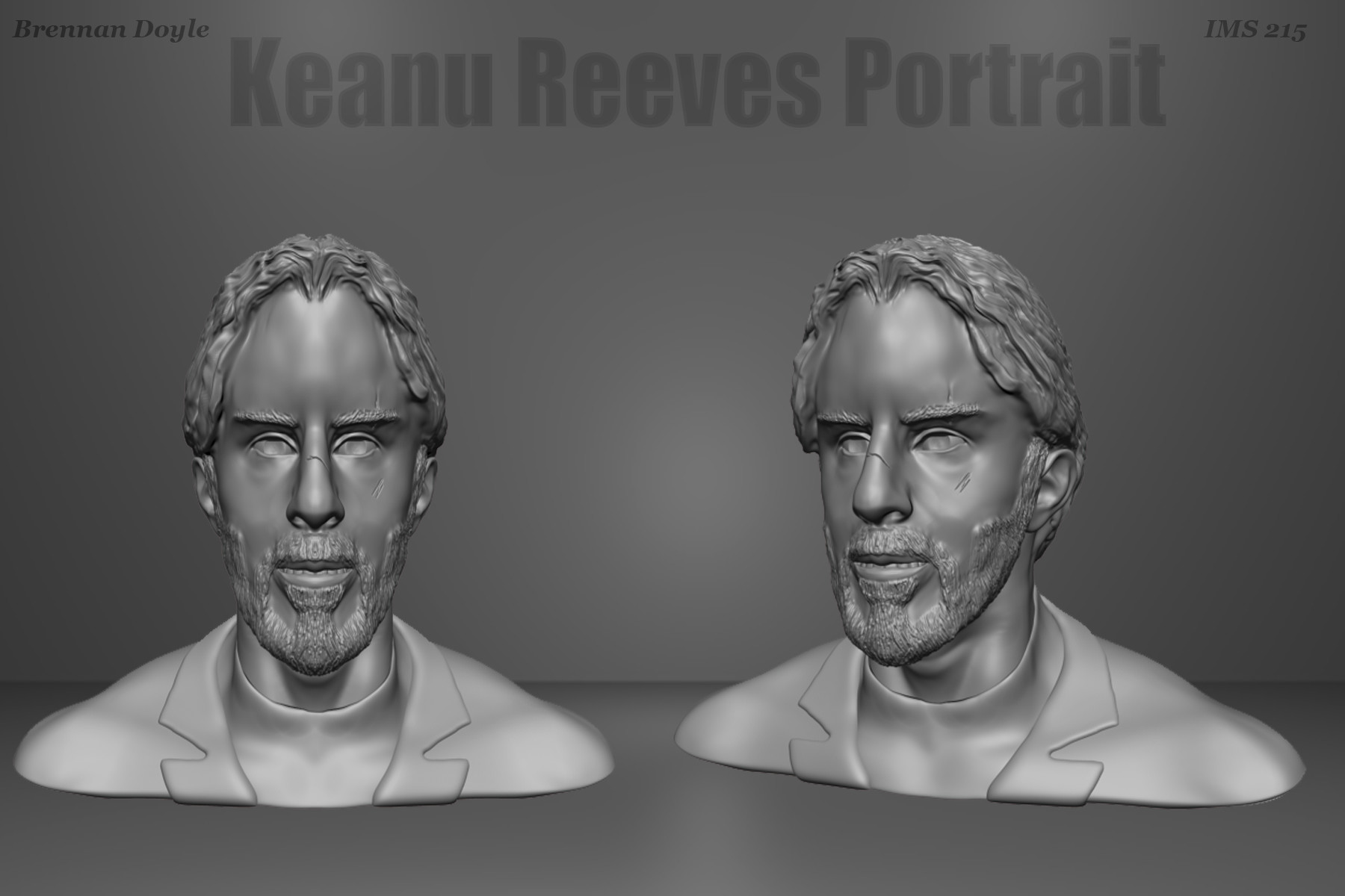 ArtStation - Keanu Reeves Portrait