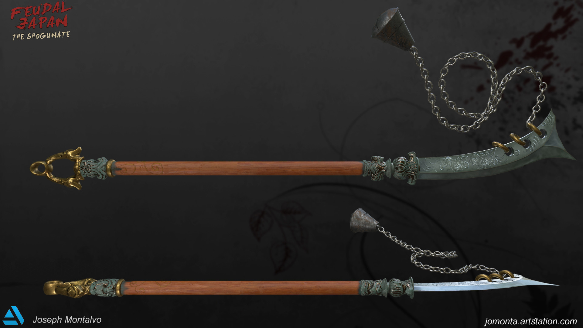 Joseph Montalvo - Warlord Naginata- Feudal Japan Prop Entry