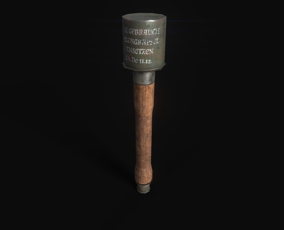 ArtStation - Wehrmacht hand grenade low poly 2k textures