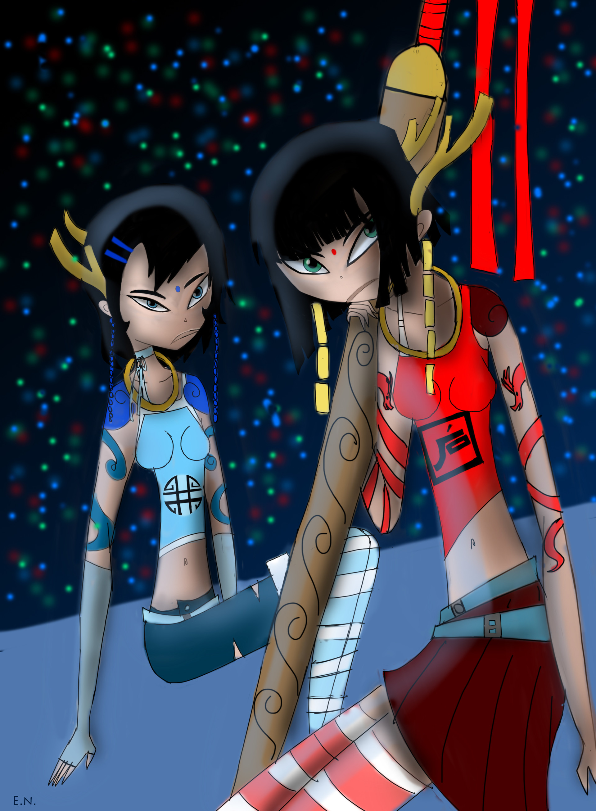 ArtStation - dragon girls