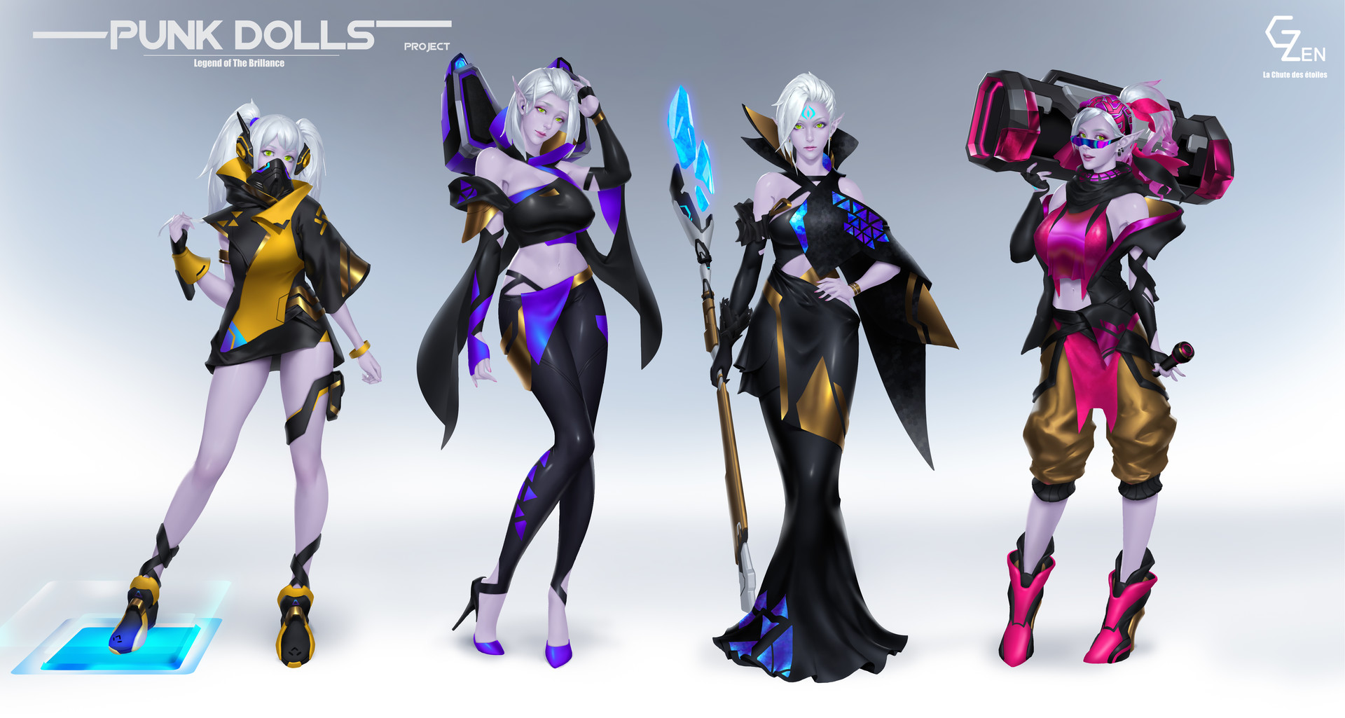 ArtStation - PUNK DOLLS - NIGHT Version