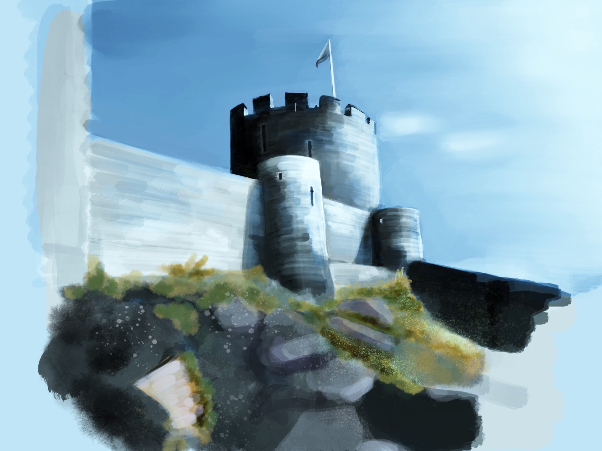 ArtStation - Welsh castle