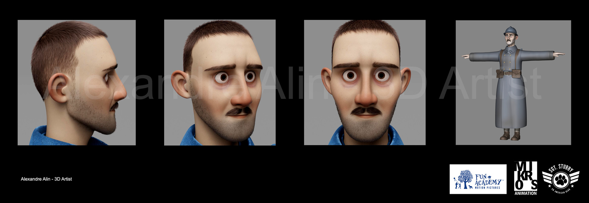 ArtStation - Stubby An American Hero - Characters, props and ...