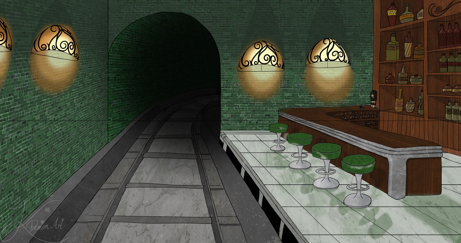 ArtStation - Subway Bar