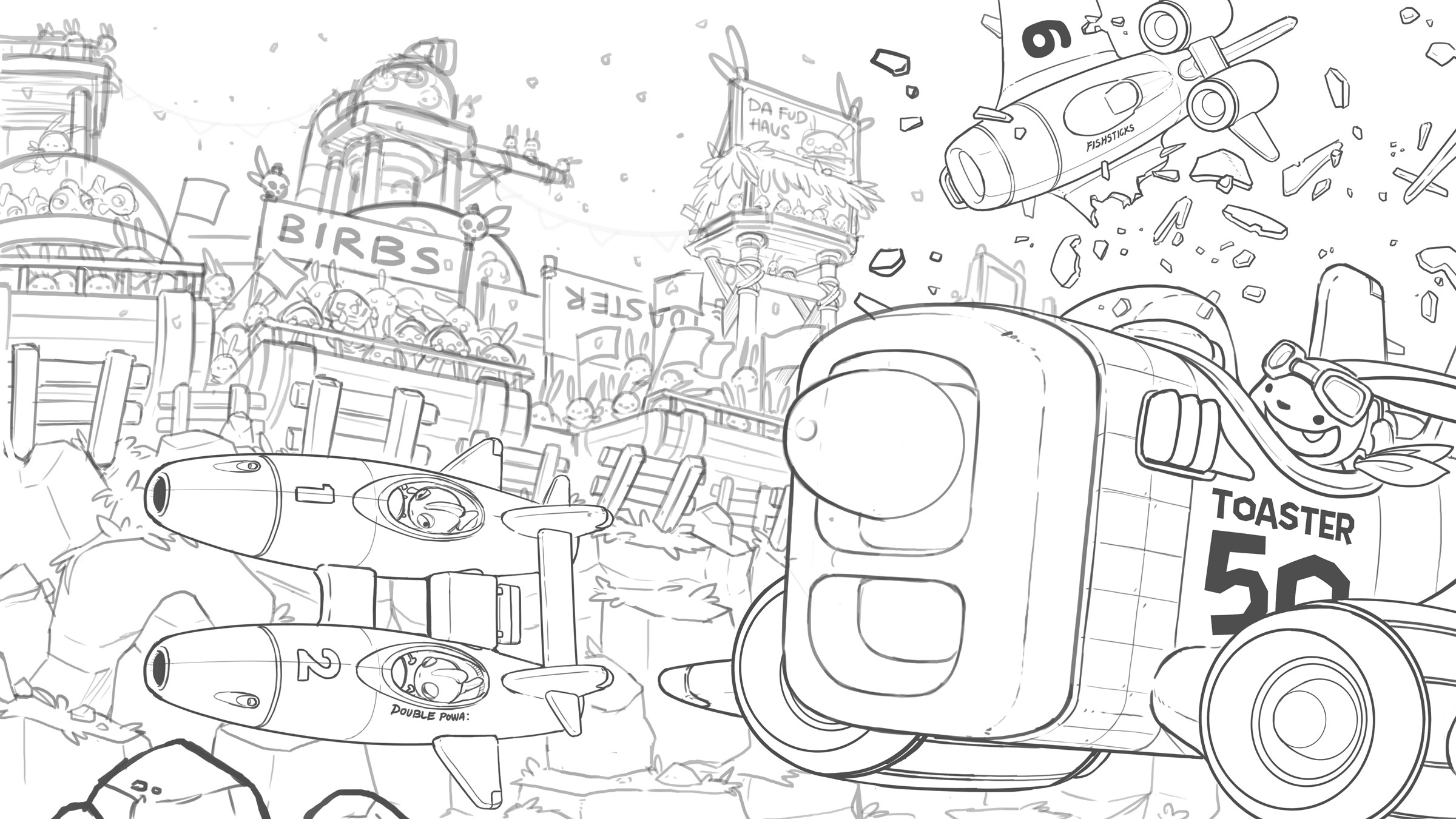 champ monster coloring pages