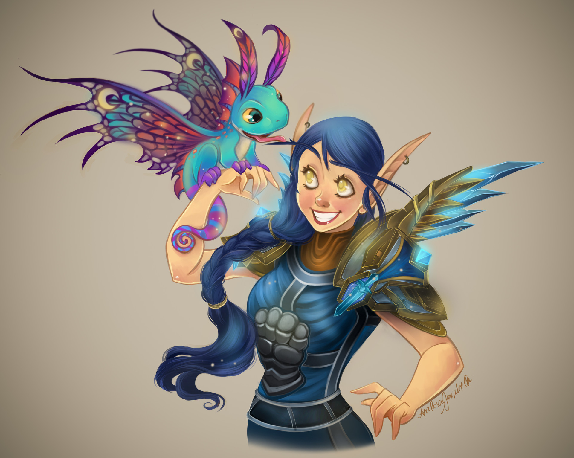 ArtStation - Brightwing and a paladin