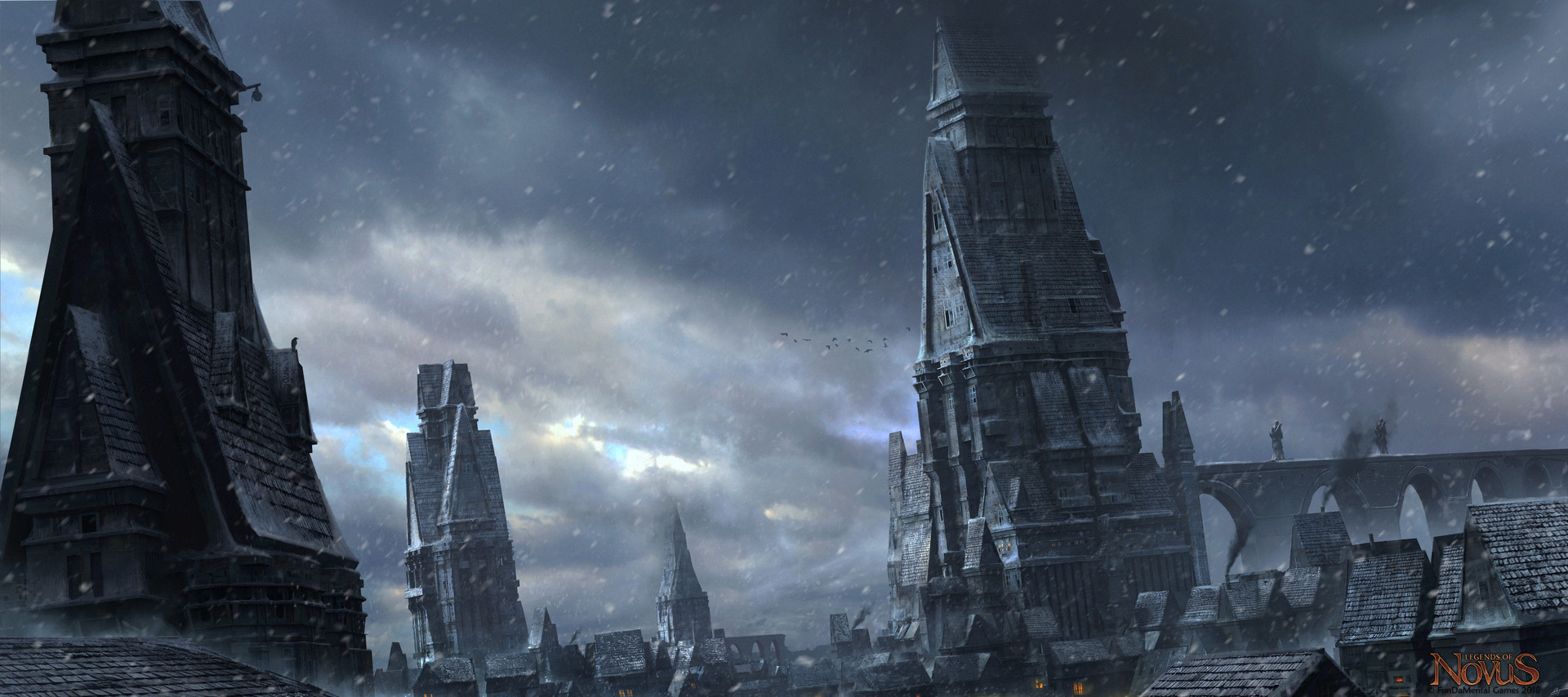 ArtStation - Danesk, the frozen city