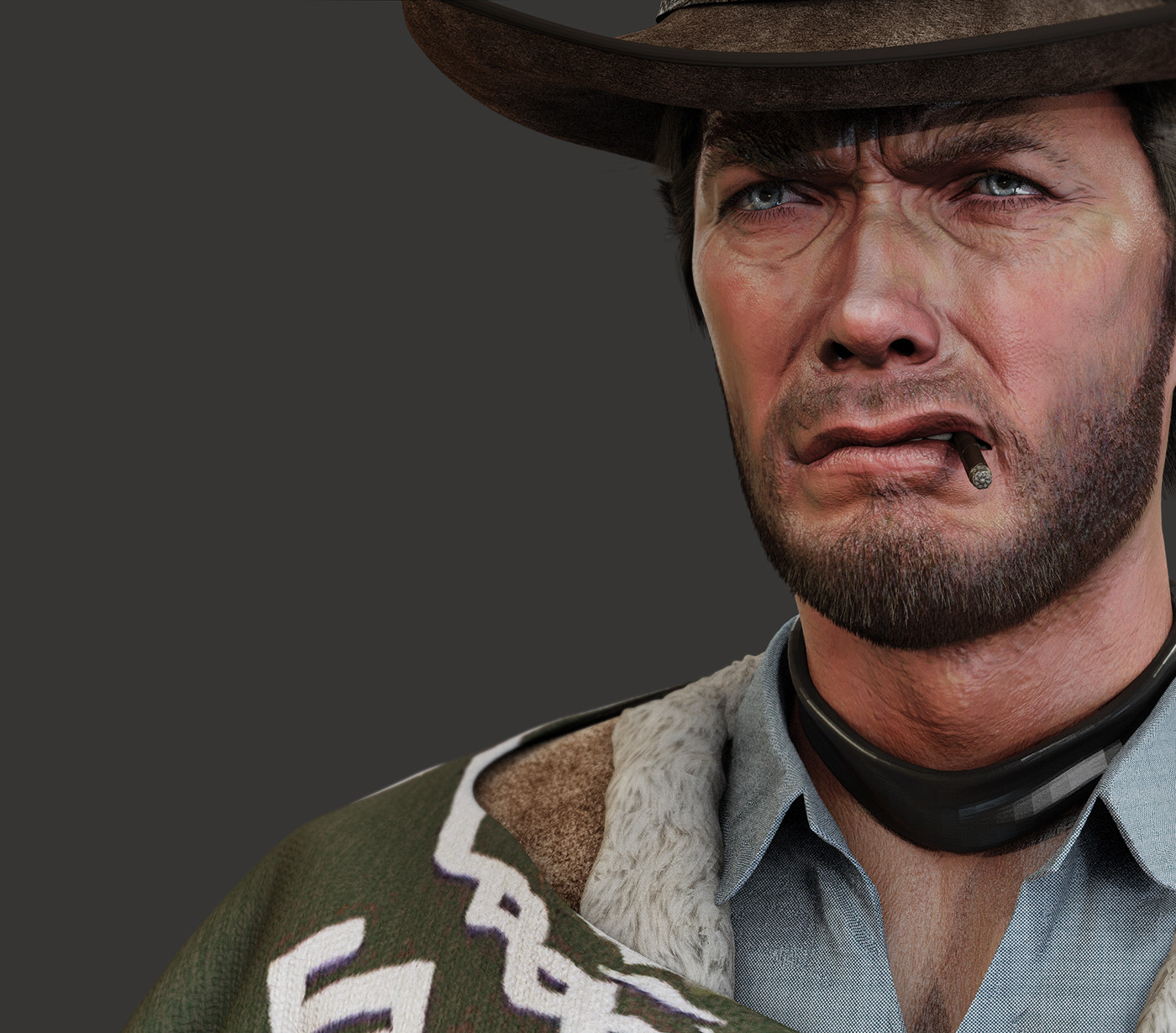 Ralph Sutter - Clint Eastwood as the Man with No Name/Blondie