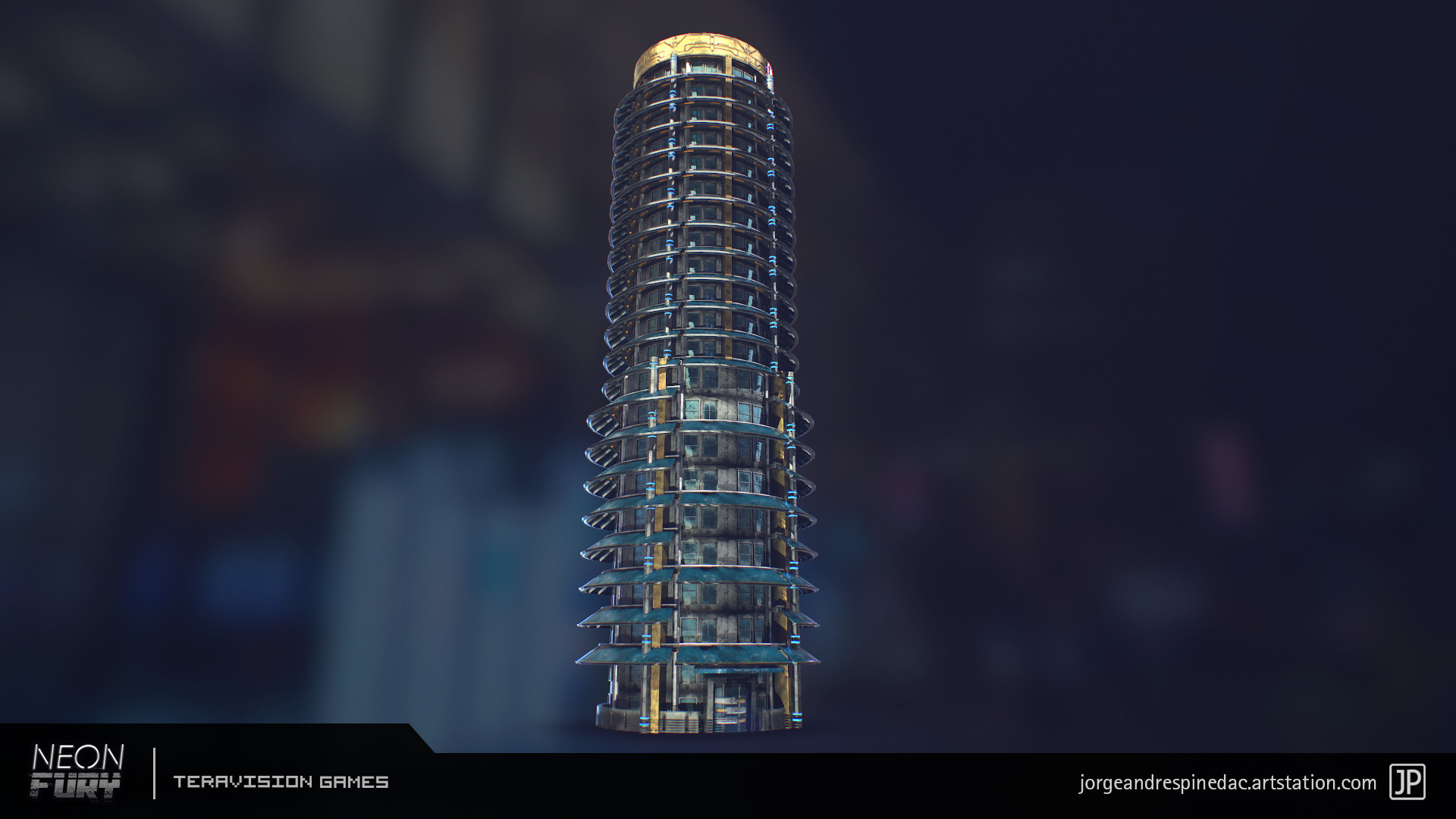 ArtStation - Skyscraper - Neon Fury