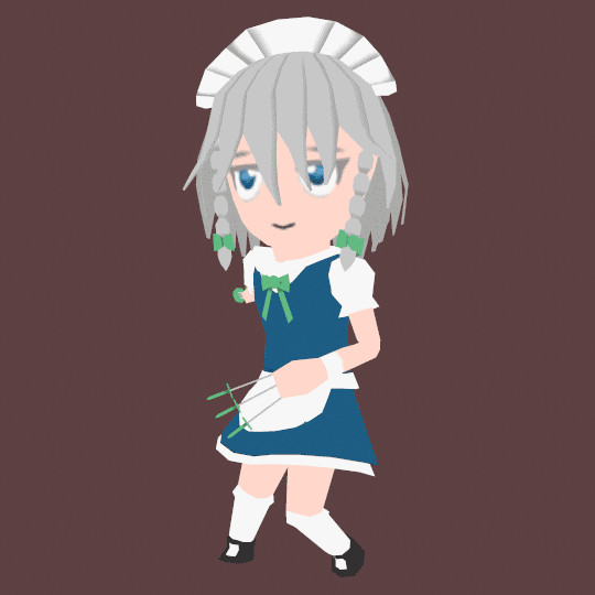 ArtStation - Sakuya Izayoi - Low Poly Character