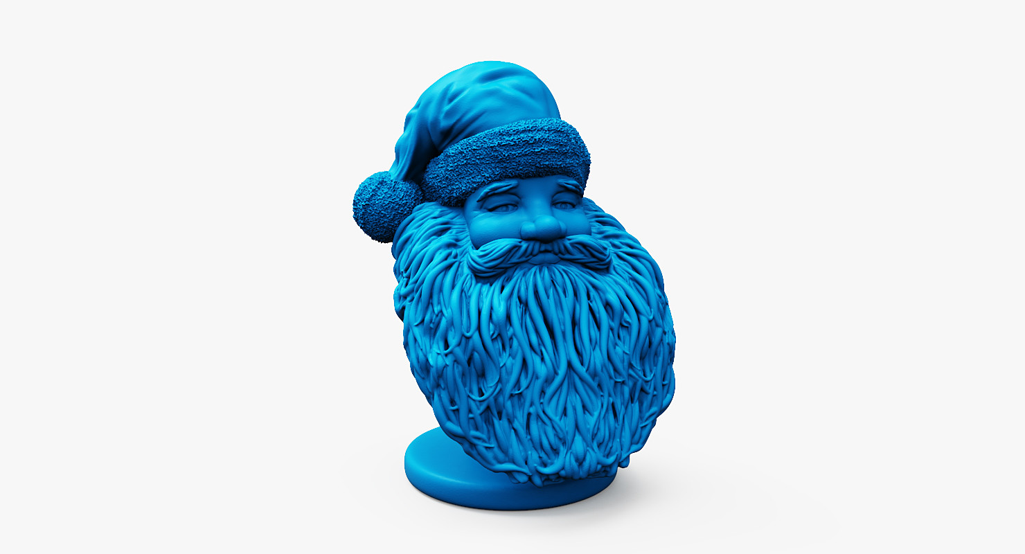 Luxxeon 3d - Santa Clause Printable Bust Sculpt