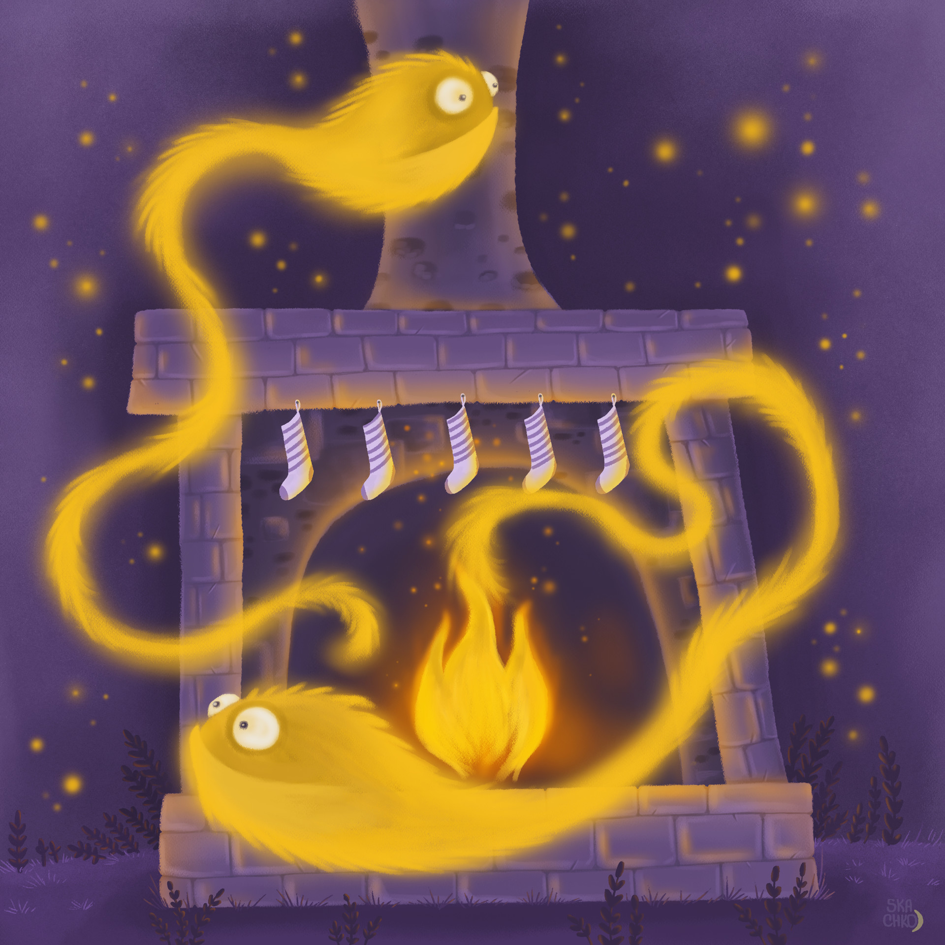 ArtStation - Fireplace