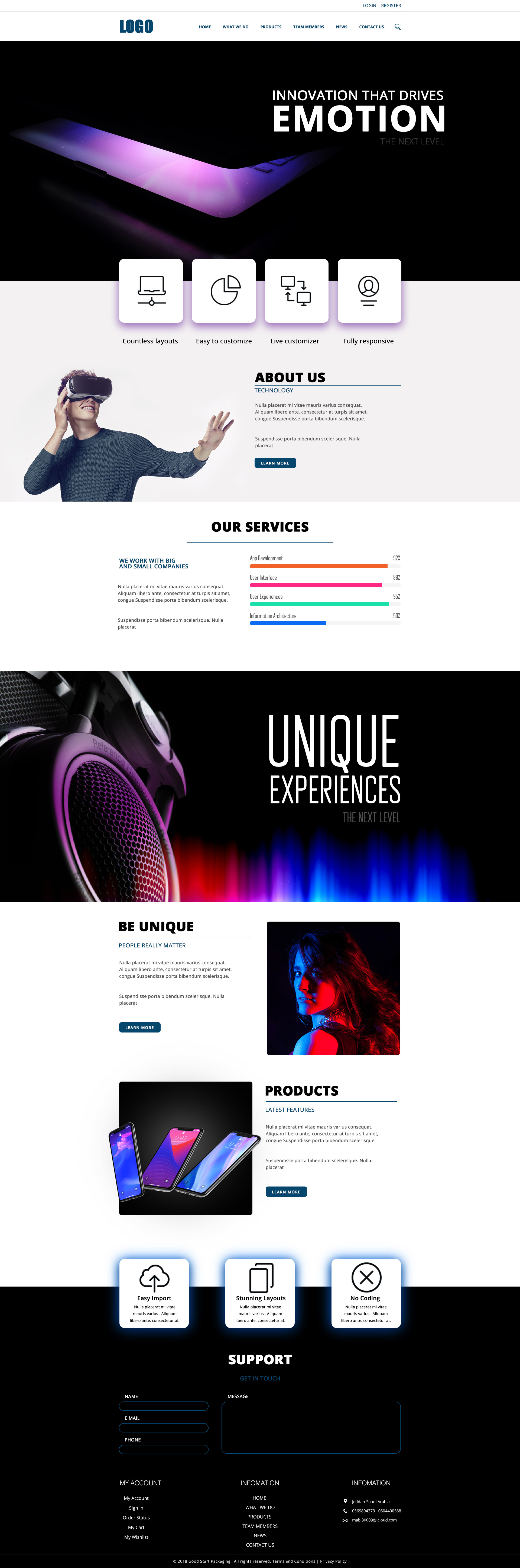 ArtStation - Website mock up design