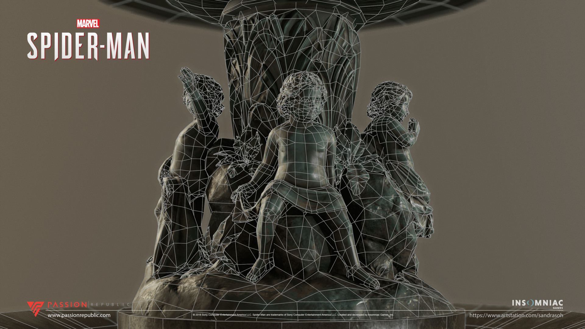 Sandra Soh - Spider-Man: Central Park Bethesda Fountain Sculpture
