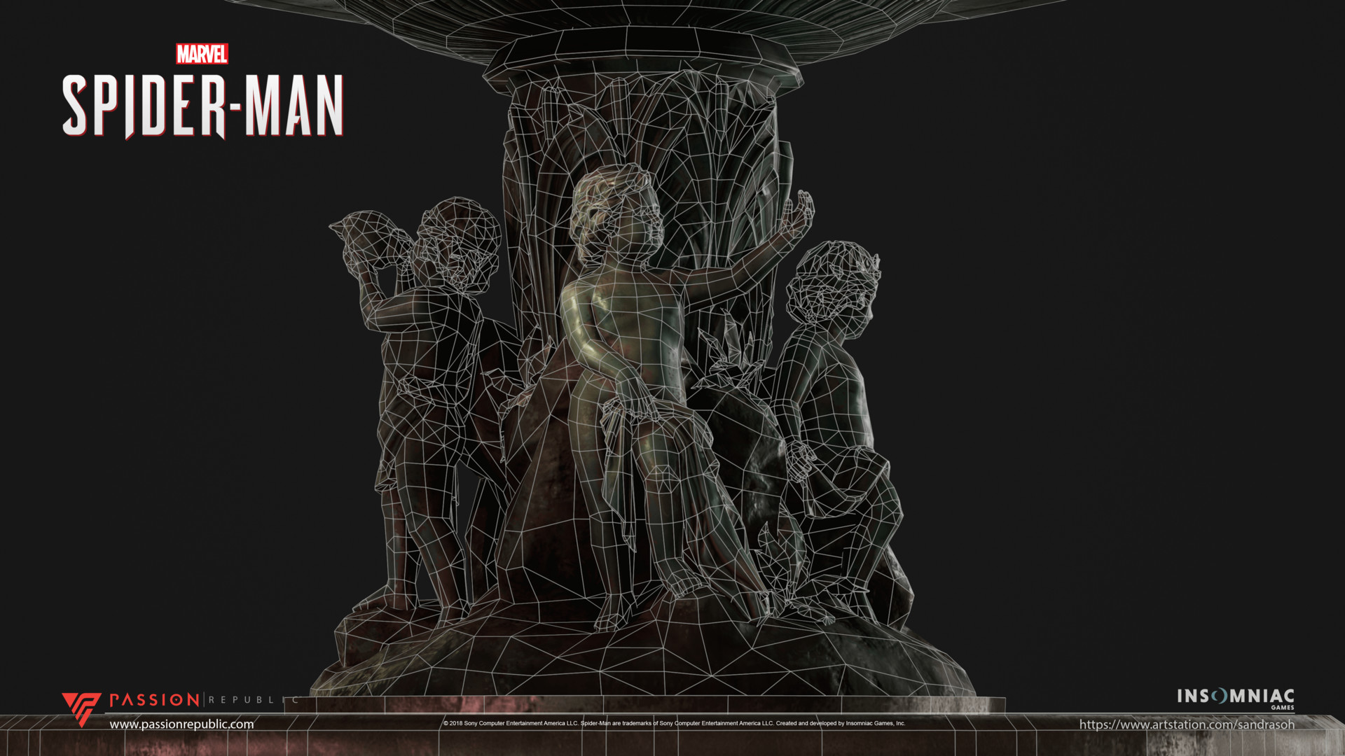 Sandra Soh - Spider-Man: Central Park Bethesda Fountain Sculpture