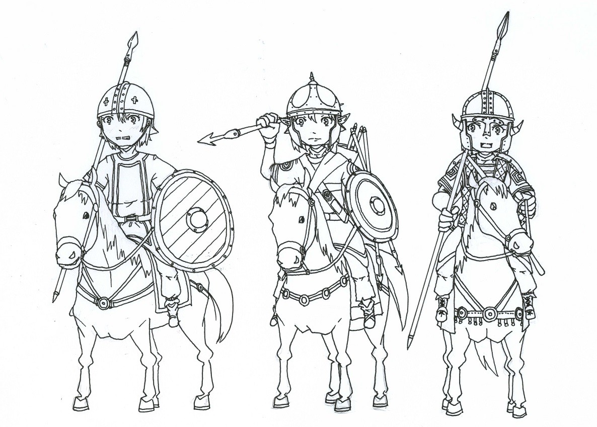 ArtStation - Limitanei borderguard cavalries