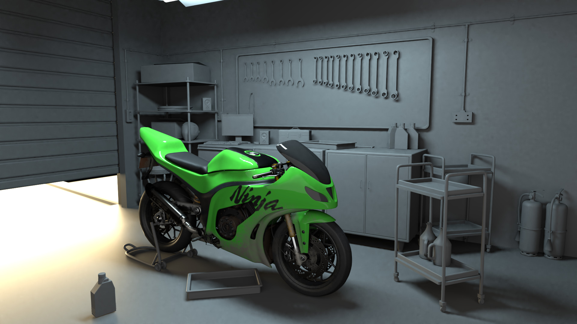 ArtStation - Motocycle blender