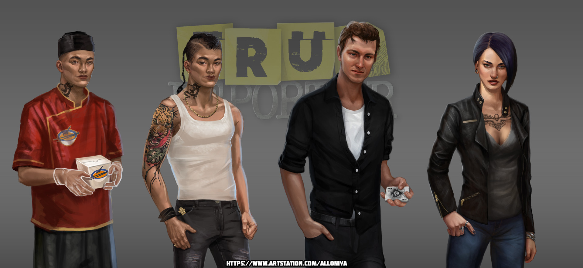 ArtStation - True Reporter Characters