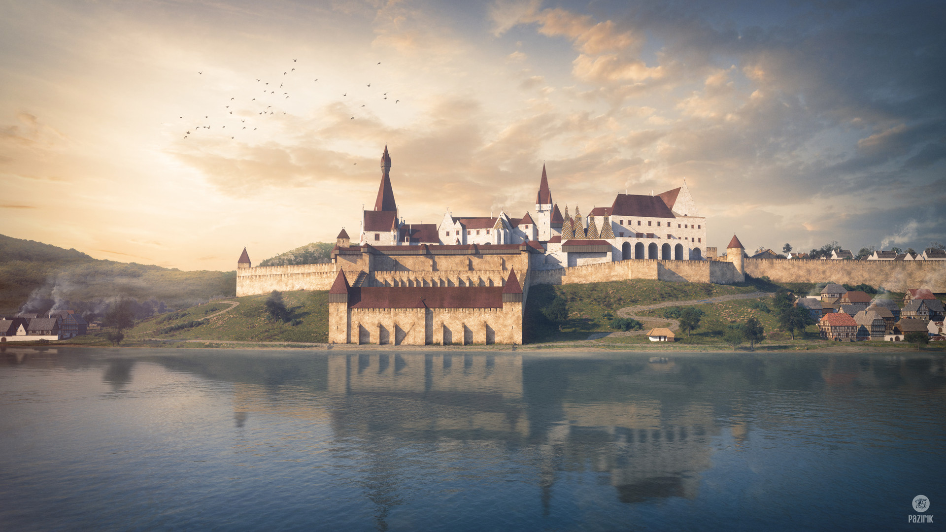 ArtStation - Medieval Buda - theoretical virtual reconstruction