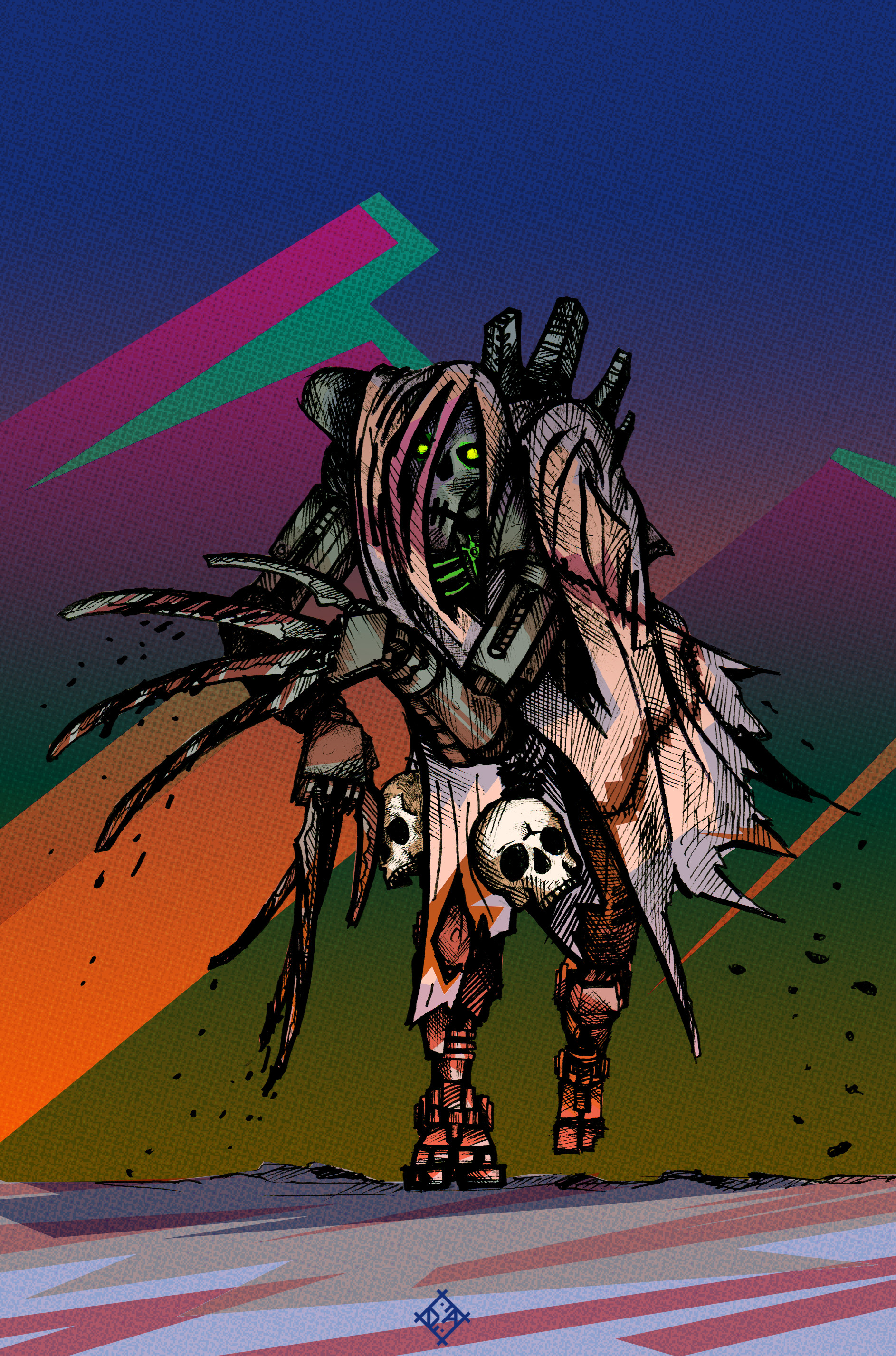 Alexei Shmakov - Necron flayer (Necrons, WH40K)