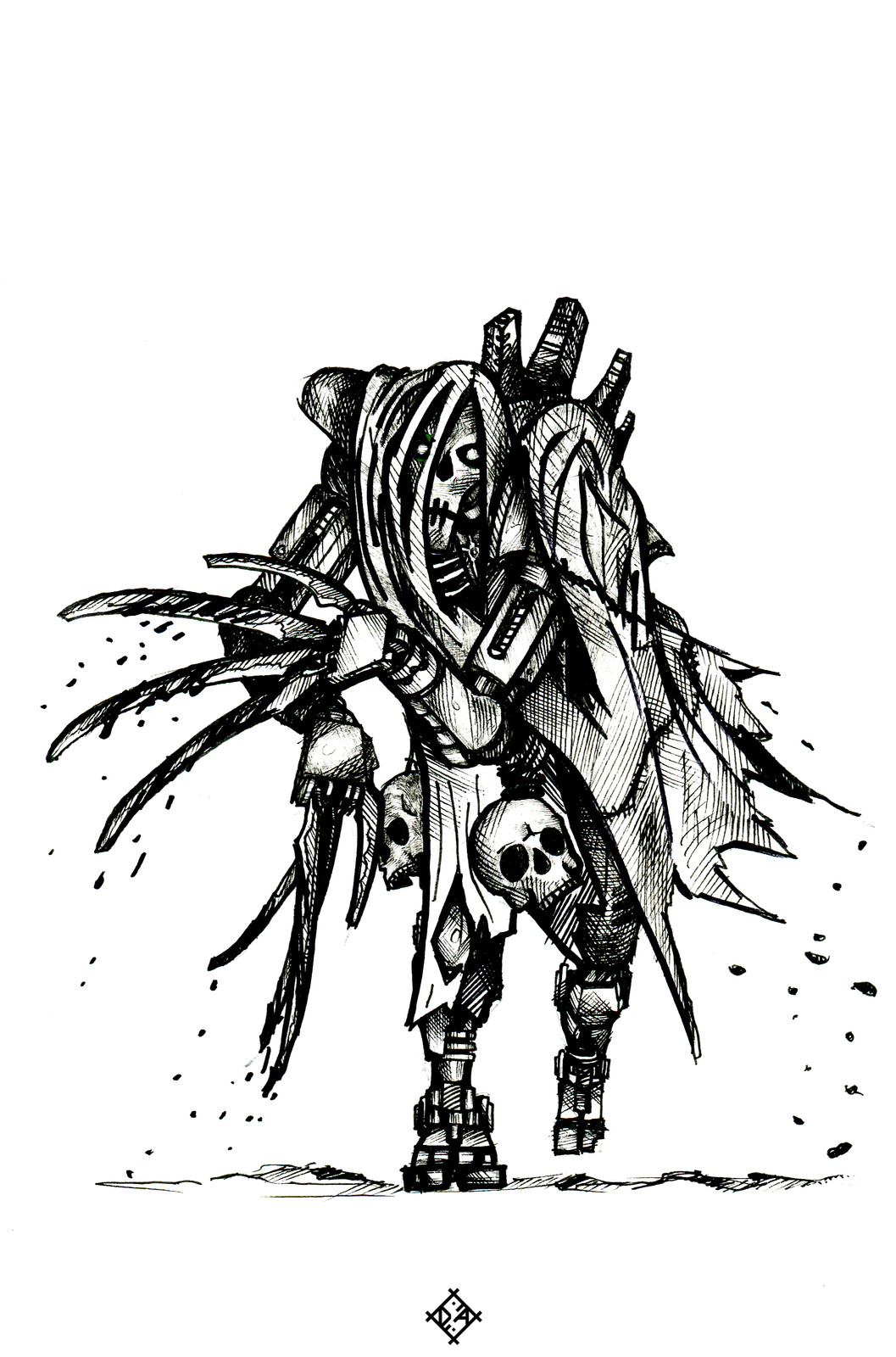 Alexei Shmakov - Necron flayer (Necrons, WH40K)